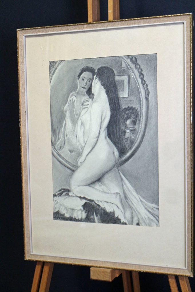 L A BERGMAN Teckning | Köp på Tradera (711836858)