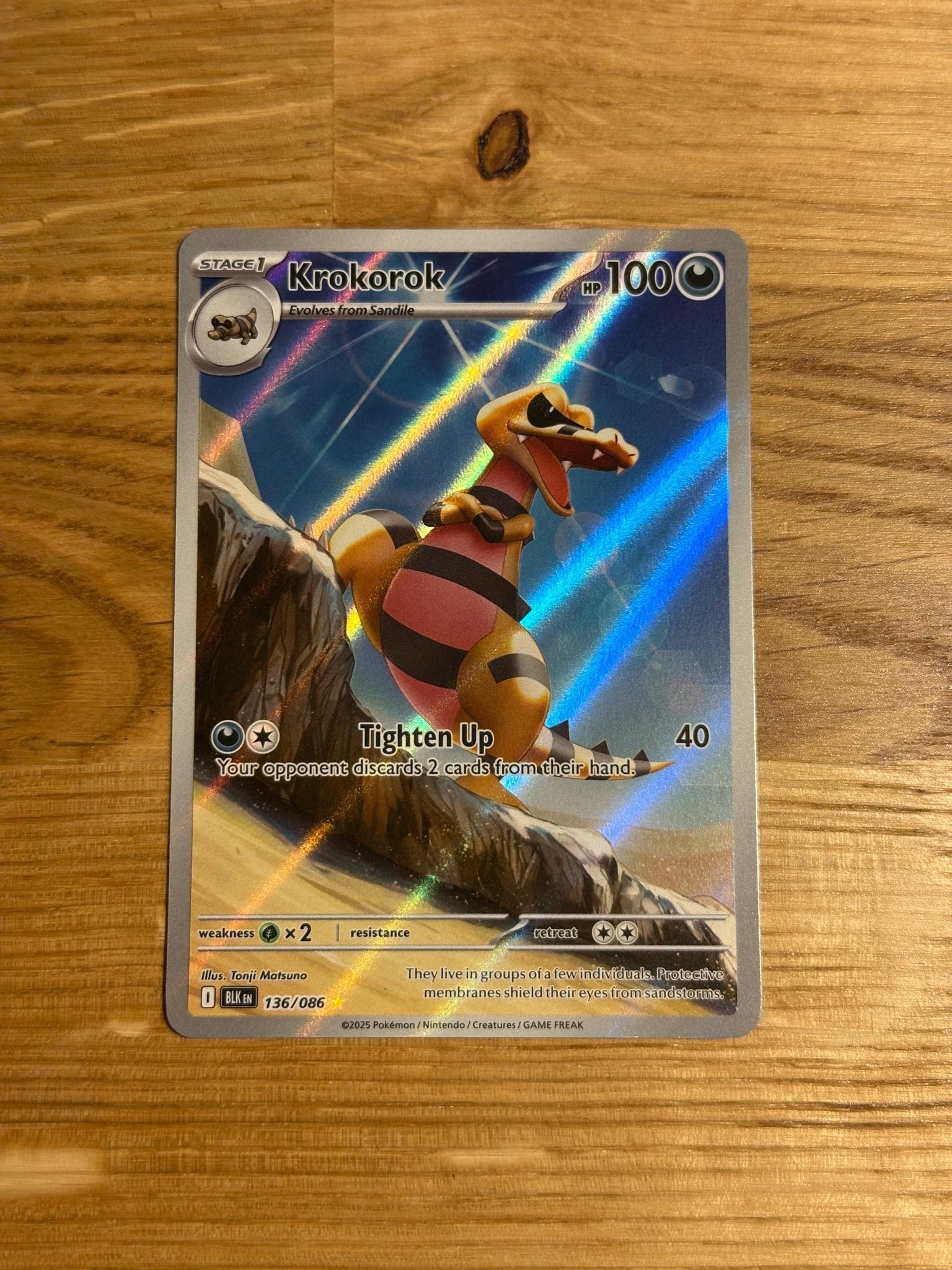 Krokorok - 136/086 - Pokemon Black Bolt Illustr.. | Köp på Tradera (687062142)