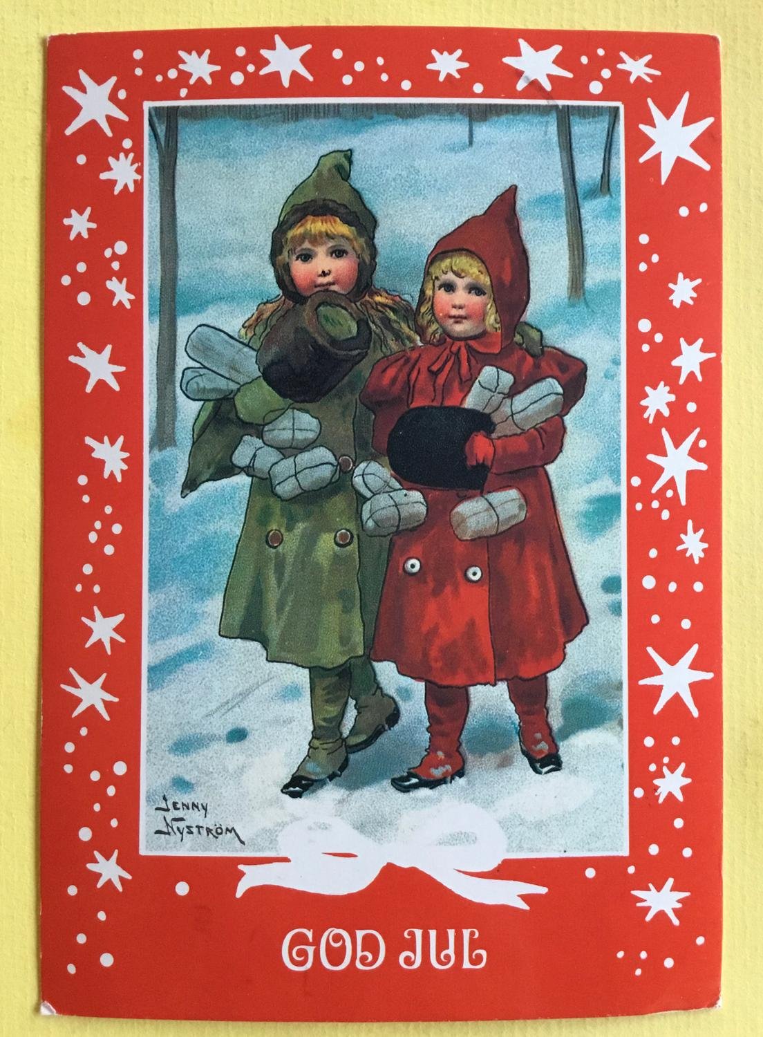 Julkort Barn JENNY NYSTRÖM | Köp på Tradera (574016554)
