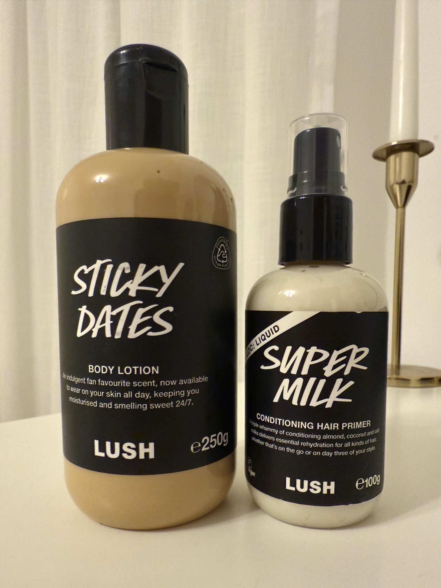 Lush Sticky Dates Body Lotion & Super Milk Hair.. | Köp på Tradera ...