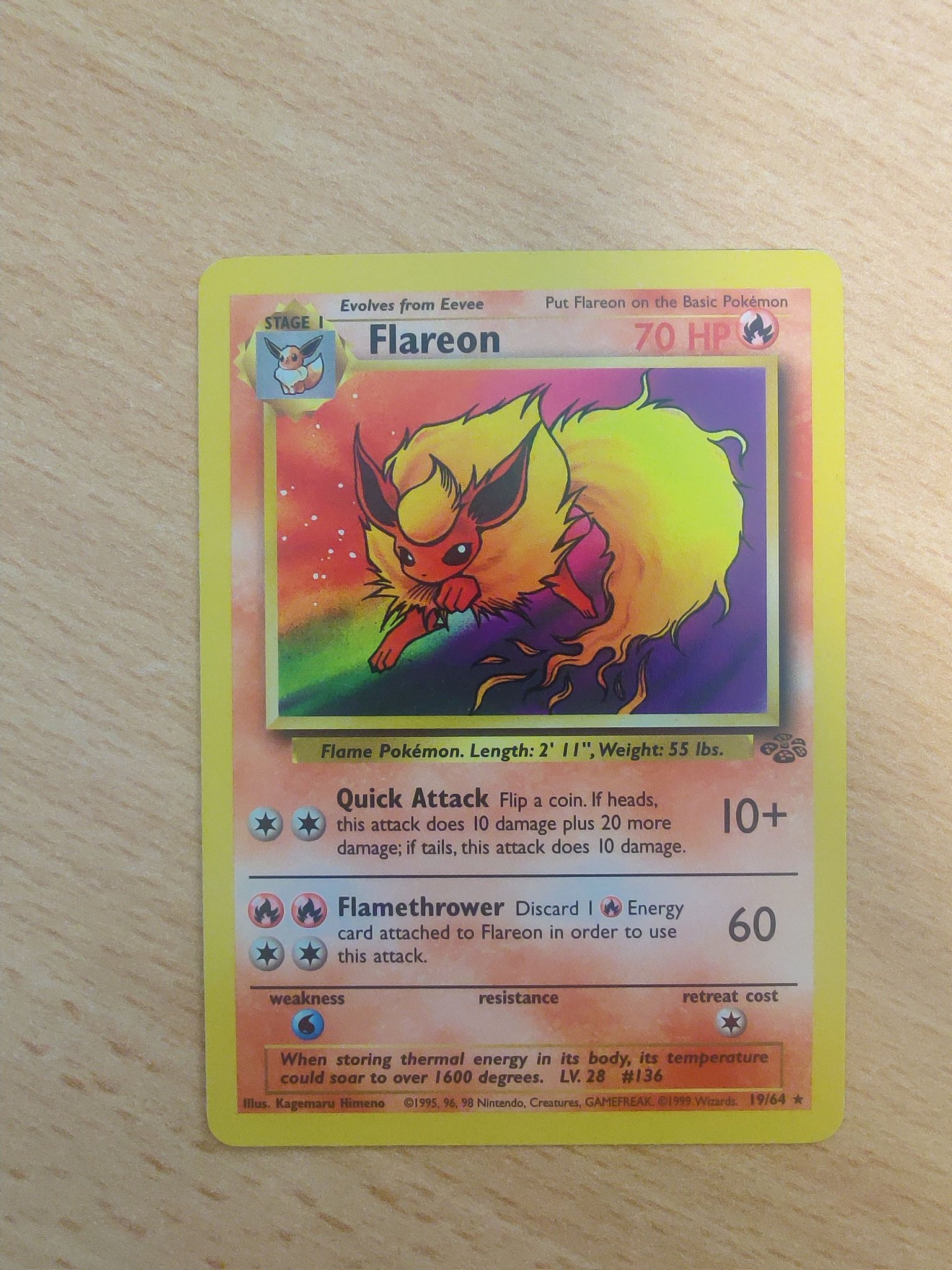 Flareon 19/64 - Pokémon TCG jungle set - Rare C.. | Köp på Tradera ...
