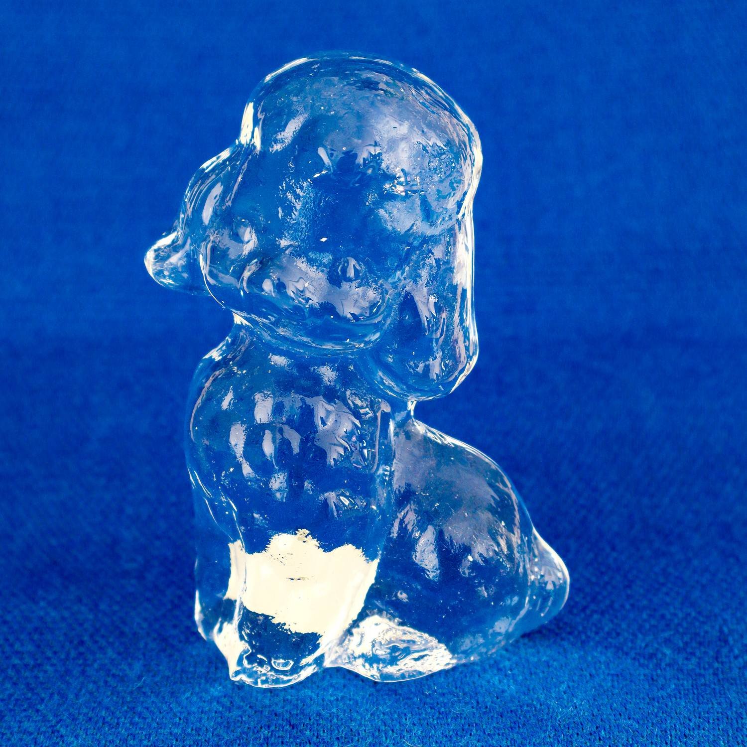 FIGURIN PUDEL, EDA NYA GLASBRUKET, KRISTALL, KO.. | Köp på Tradera ...