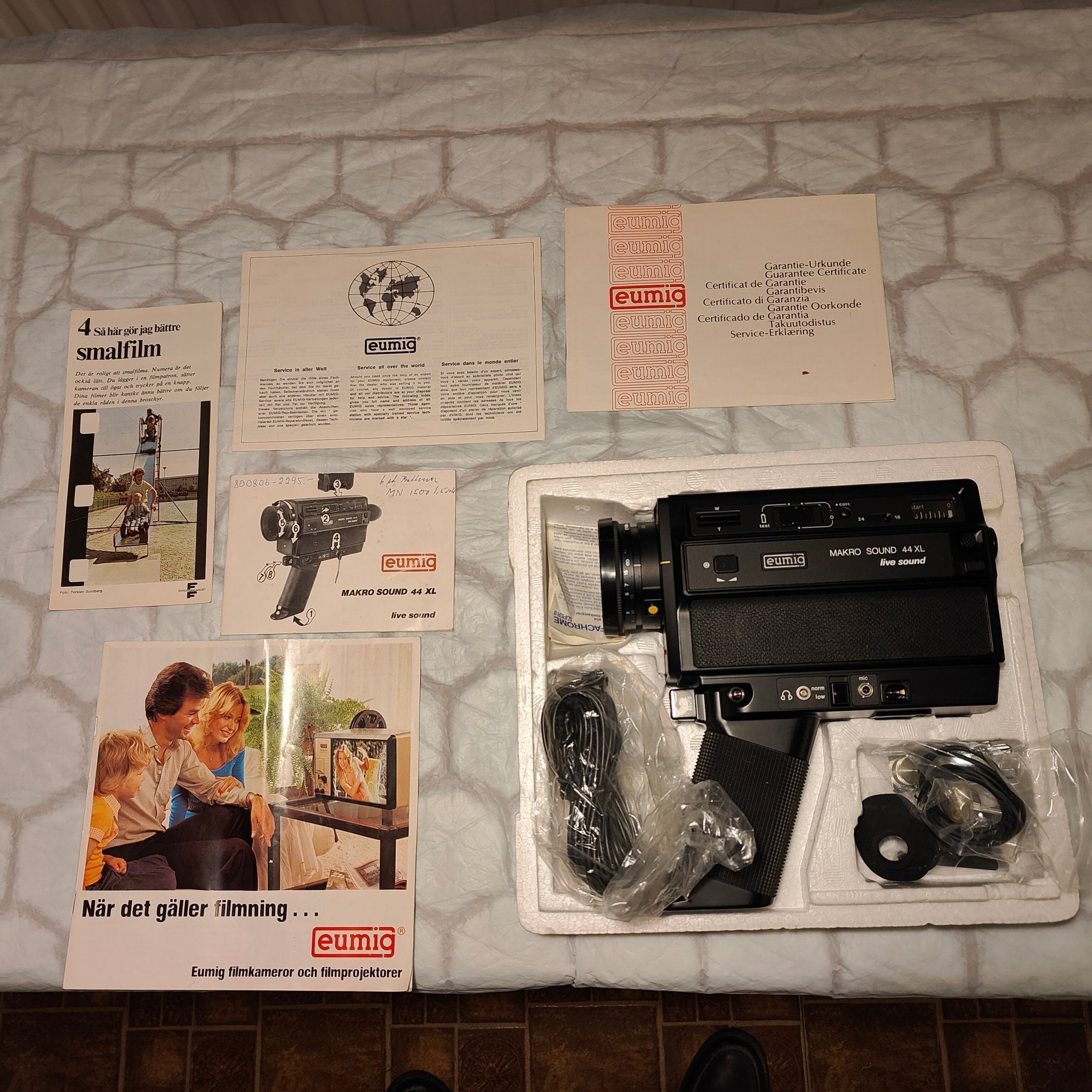 Eumig Makro Sound 44 XL Super 8 filmkamera med .. | Köp på Tradera (589060825)