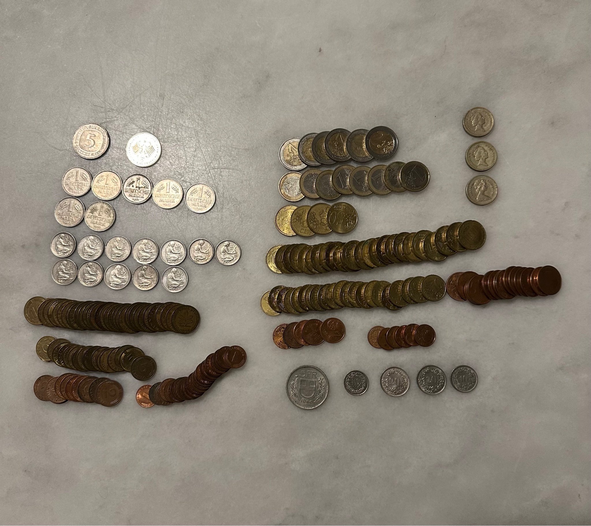 Deutsche mark-EURO-CH frank-Pound | Köp på Tradera (695327462)