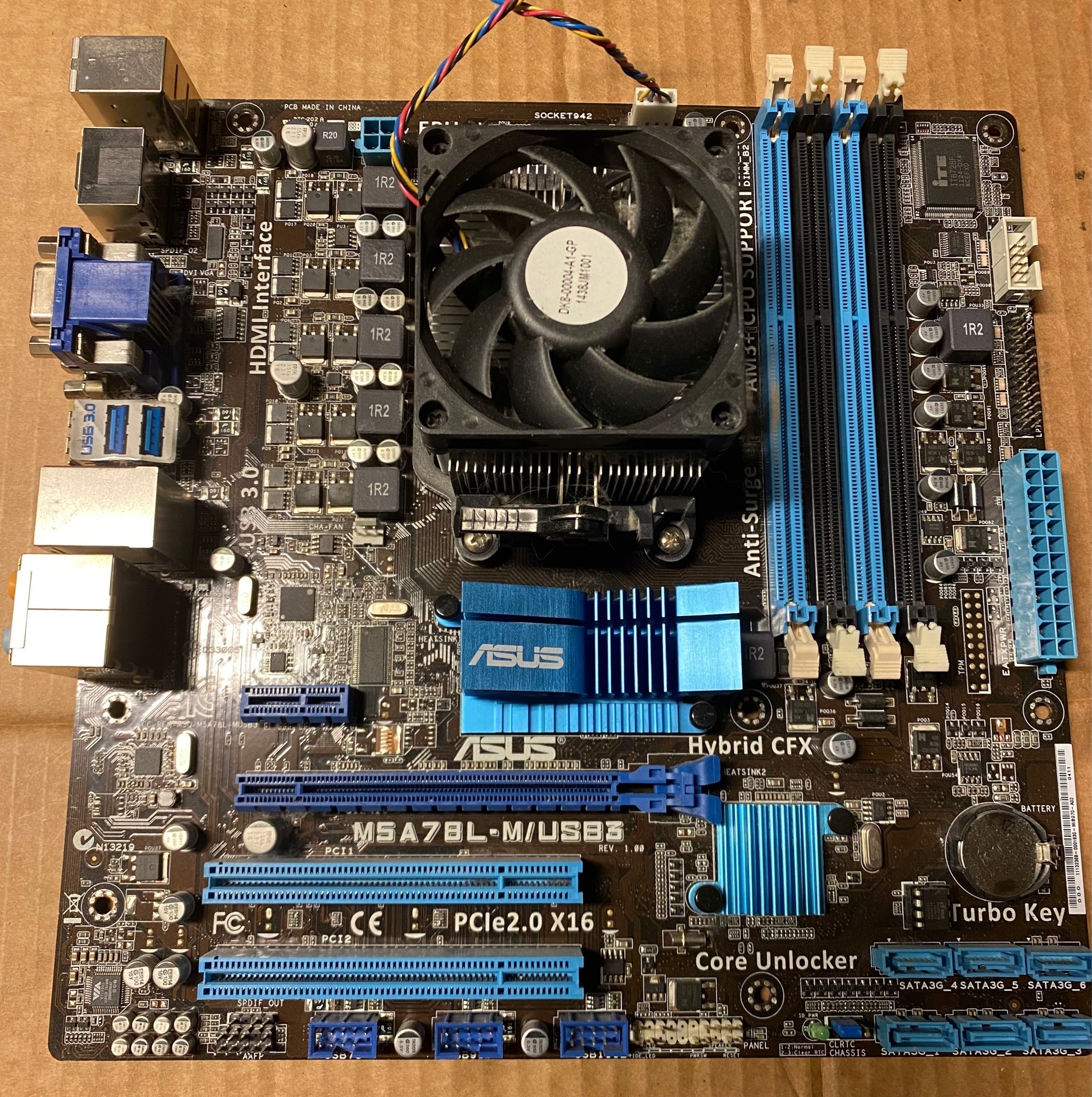Moderkort asus med CPU och fläkt | Köp på Tradera (585076805)