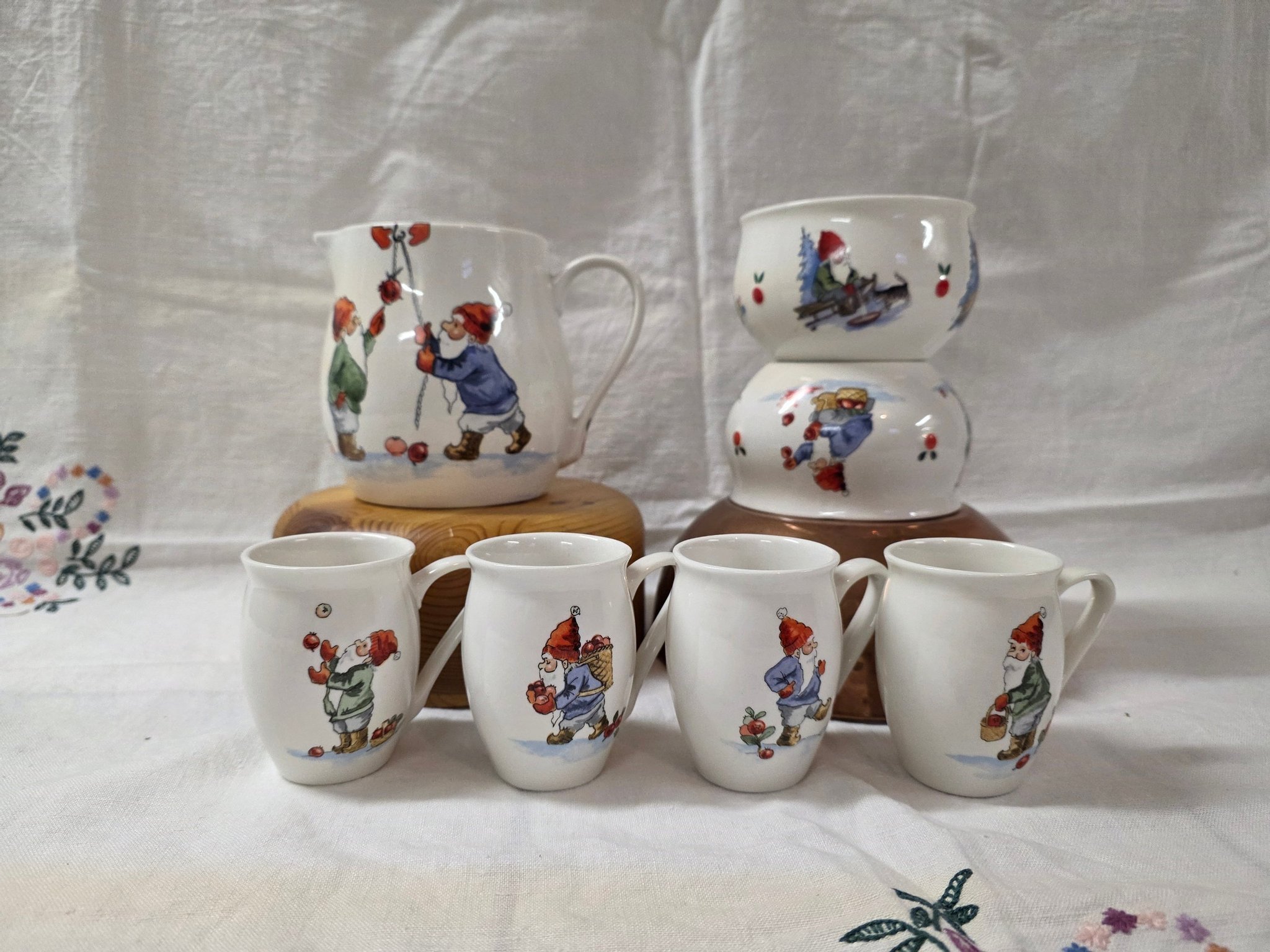 7st WWF kanna, skålar och glöggmuggar | Köp på Tradera (708449127)