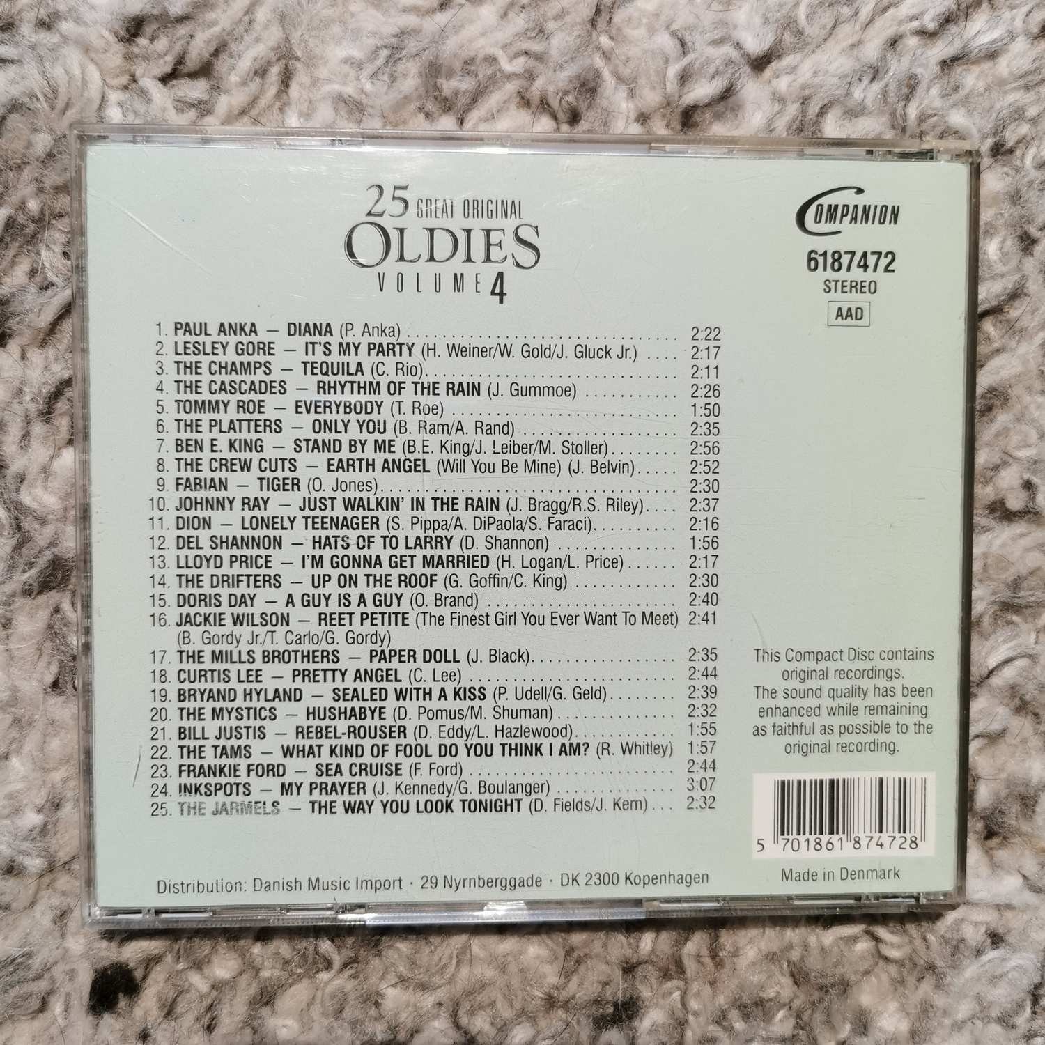 25 GREAT ORIGINAL OLDIES VOL. 4 CD | Köp på Tradera (573009398)