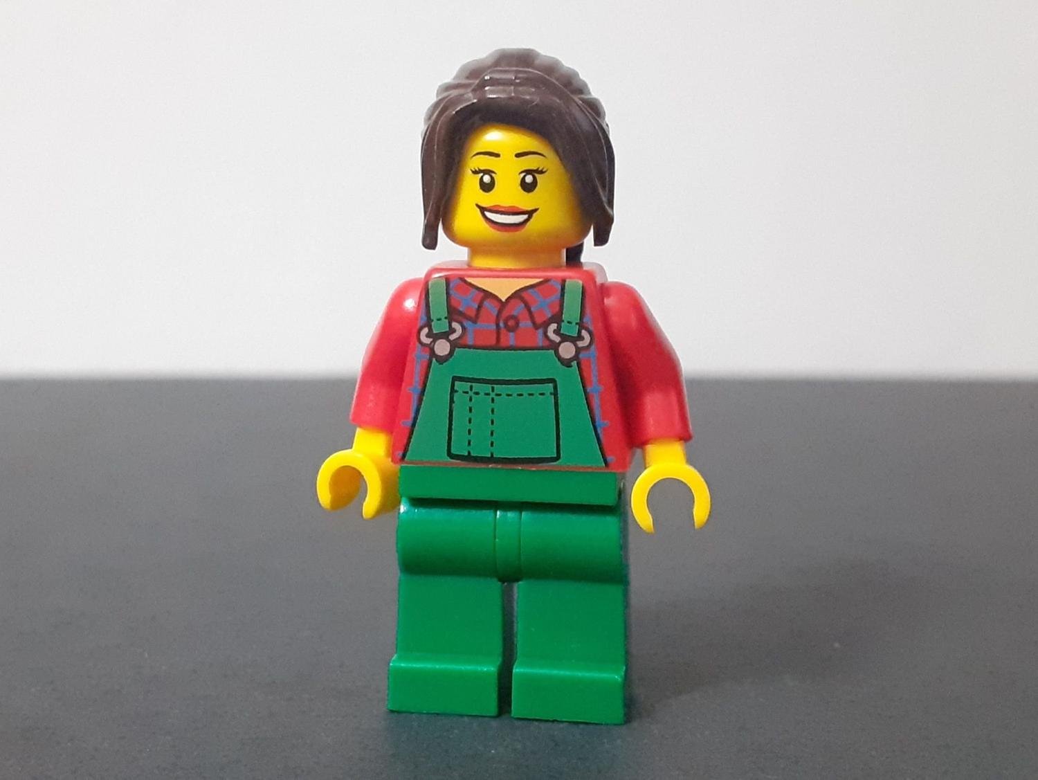 Lego figur Bonde tjej Farmer minifigur gubbe City | Köp på Tradera ...