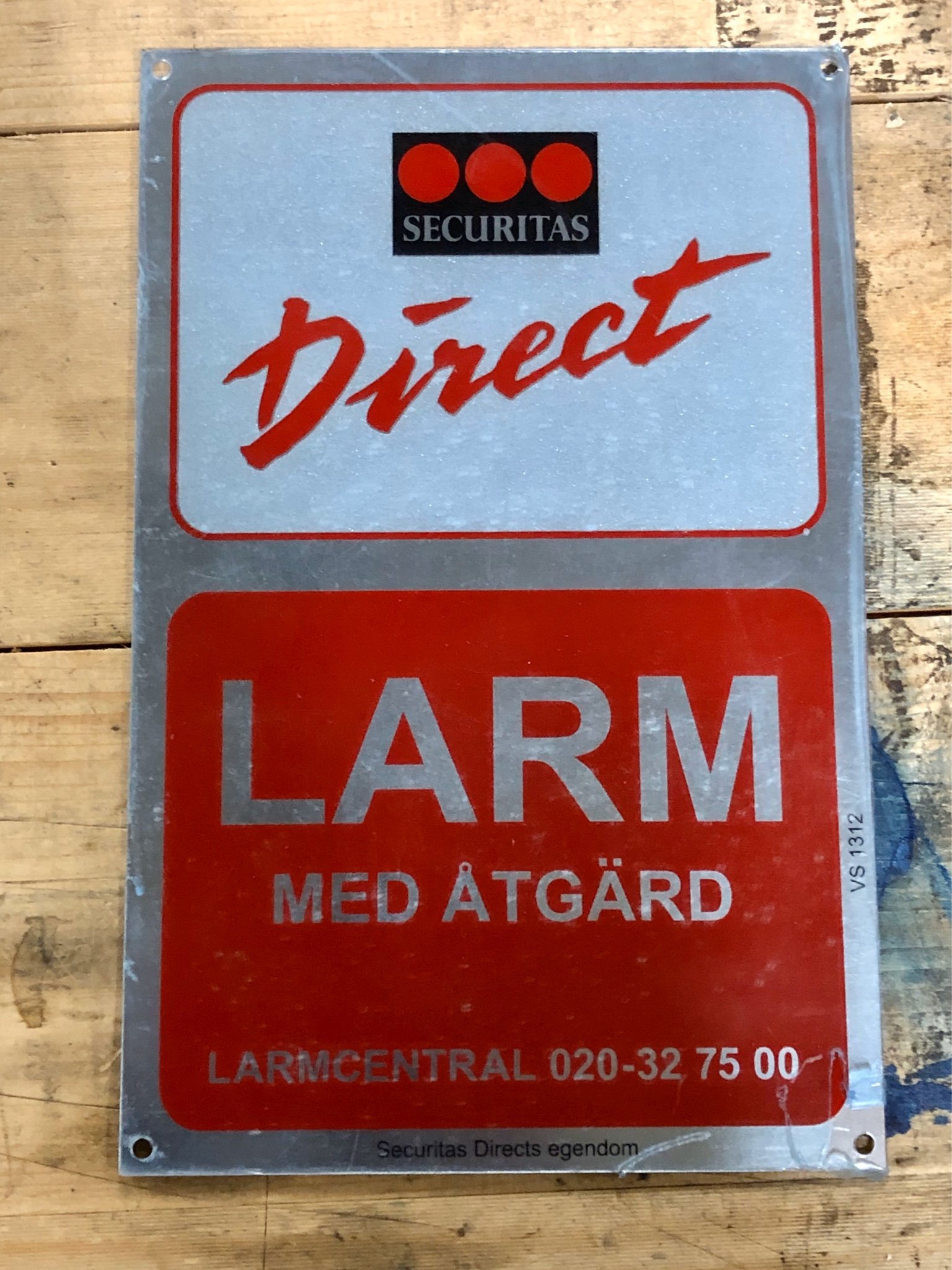 Securitas Larmskylt Ny! (382029418) ᐈ Köp på Tradera