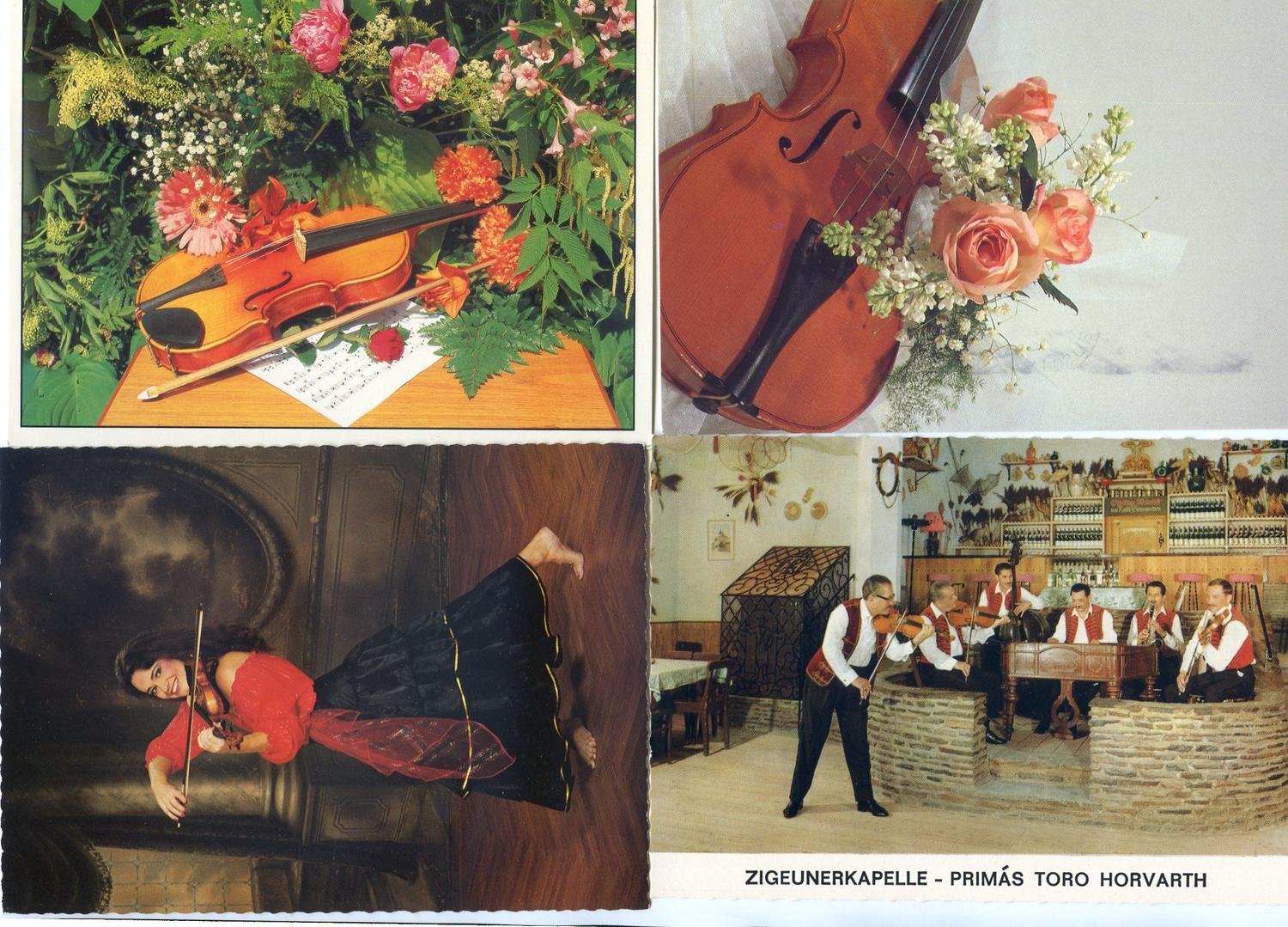 4 vykort med tema Fiol.. | Köp från LindbladCartophilia på Tradera ...