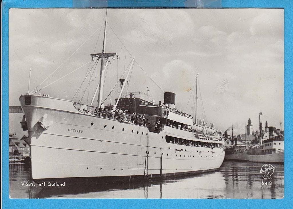 M/S GOTLAND i extrem närbild i .. | Köp från novastamps på Tradera ...