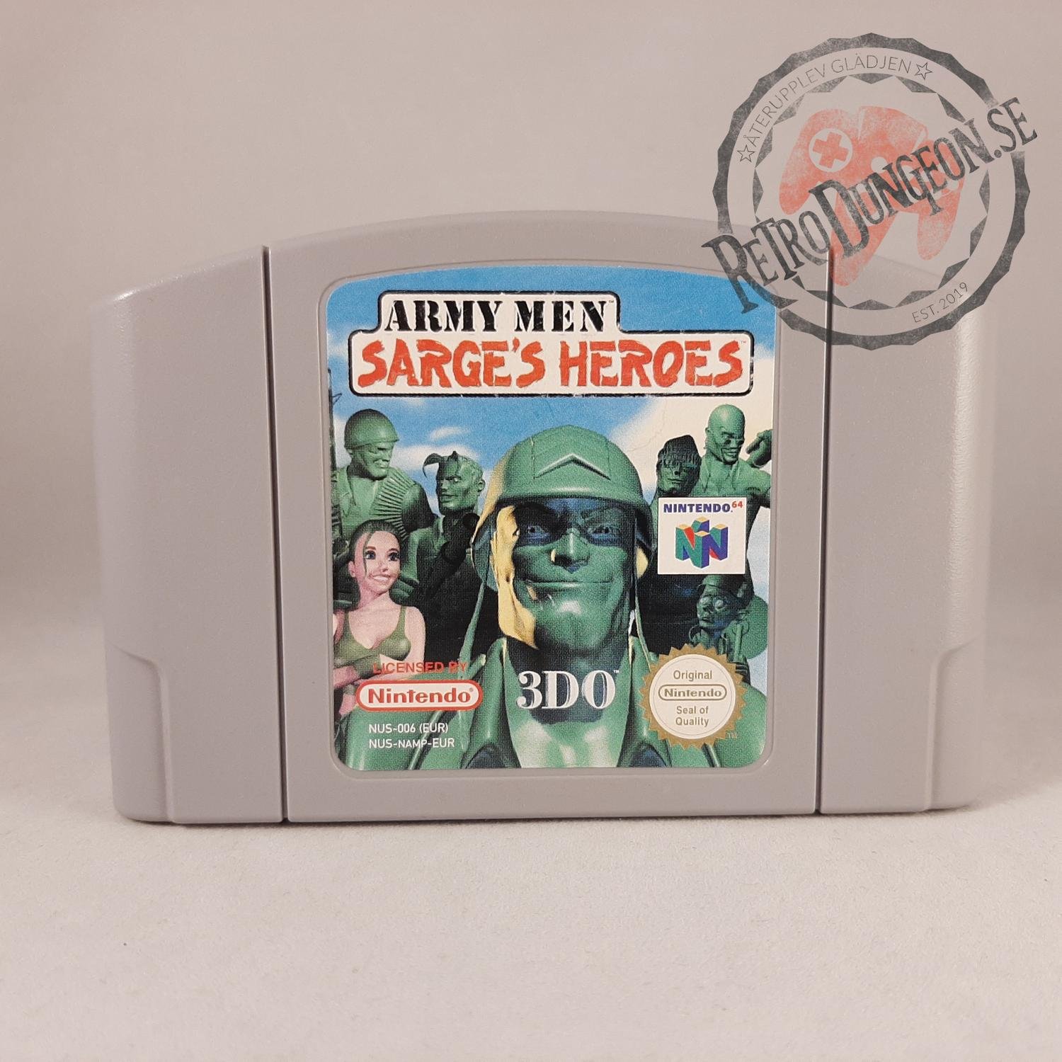 Army Men Sarges Heroes Till Nintend 407585055 ᐈ Retrodungeon På Tradera