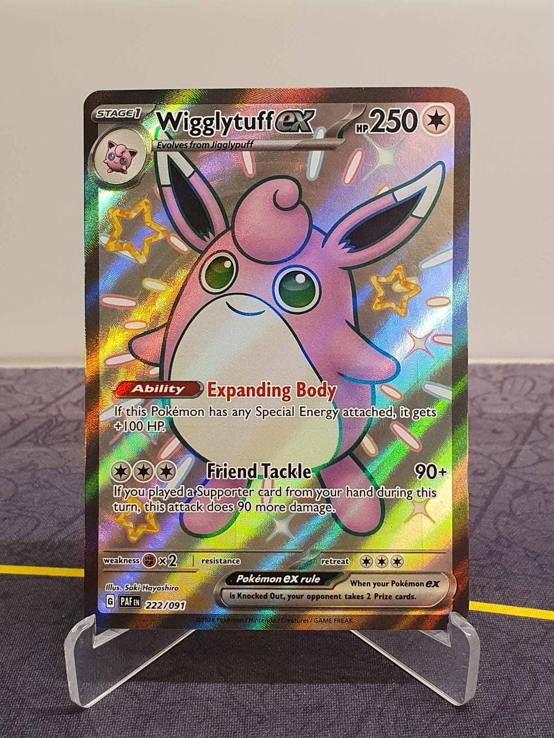 WIGGLYTUFF EX 222/091 - Shiny Ultra Rare Full A.. | Köp på Tradera ...