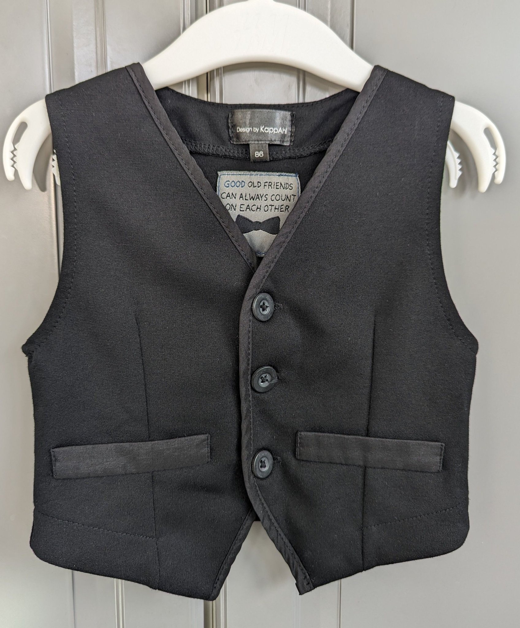 Väst strl 86 svart bröllop dop student kalas mi.. | Köp på Tradera ...