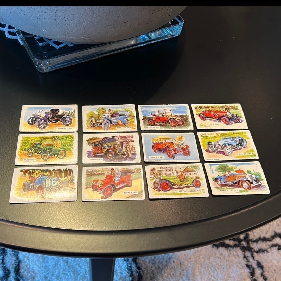 12 st Dandy Gum cards CARS 1894-1935 bilkort | Köp på Tradera (720670009)