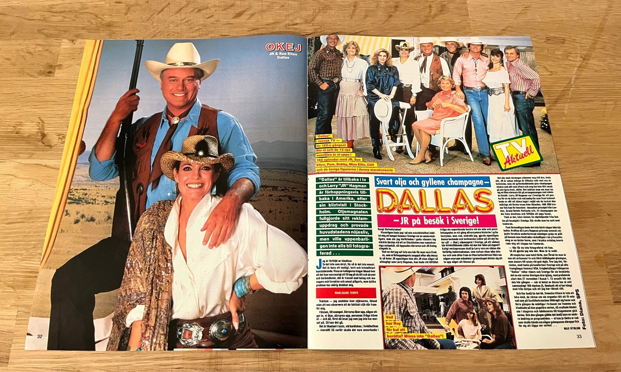 Dallas JR Ewing 1980-tal TV serie reportage pos.. | Köp på Tradera ...