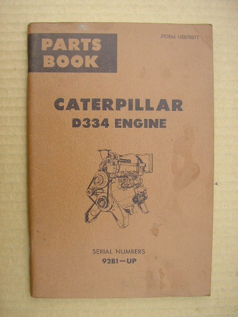 Reservdelskatalog Caterpillar D334 E.. | Köp från mi_ak på Tradera ...