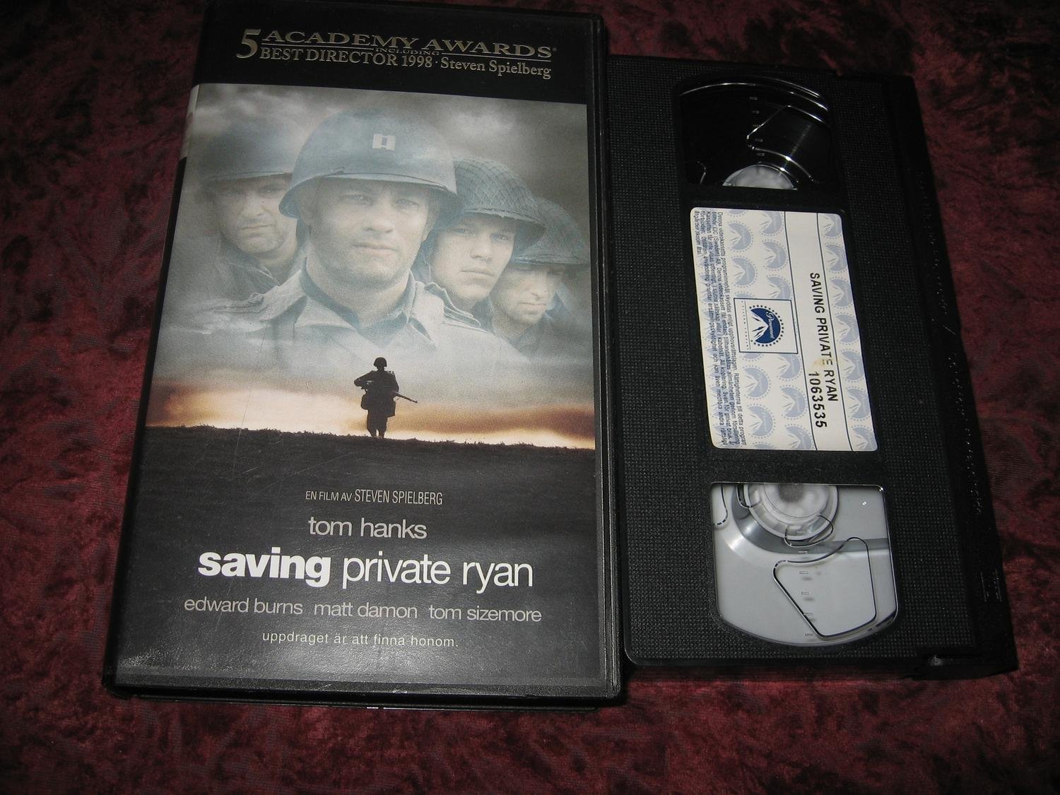SAVING PRIVATE RYAN (MATT DAMON,TOM SIZEMORE) VHS | Köp på Tradera ...