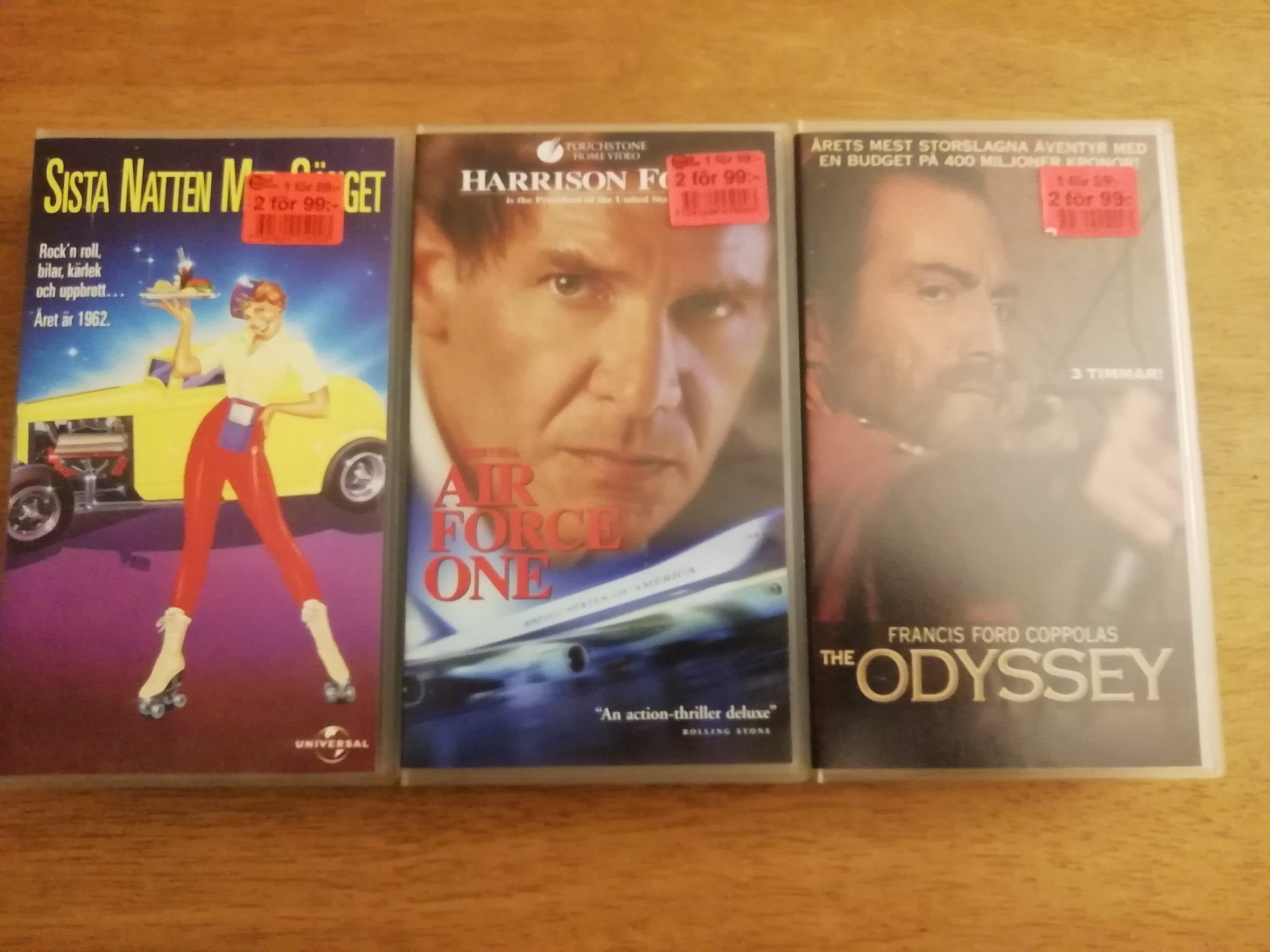 3st VHS-filmer: Sista Natten Med Gänget, Air Fo.. | Köp på Tradera ...