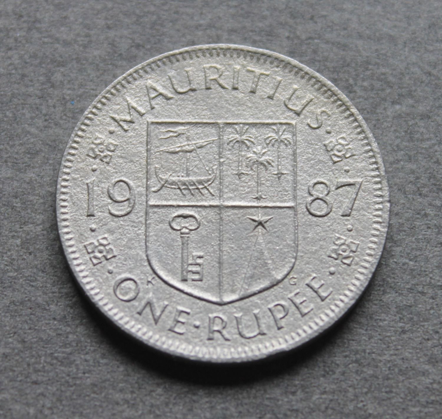 MAURITIUS 1 Rupee 1987 - KM 55 - Ett cirkulerat.. | Köp på Tradera ...