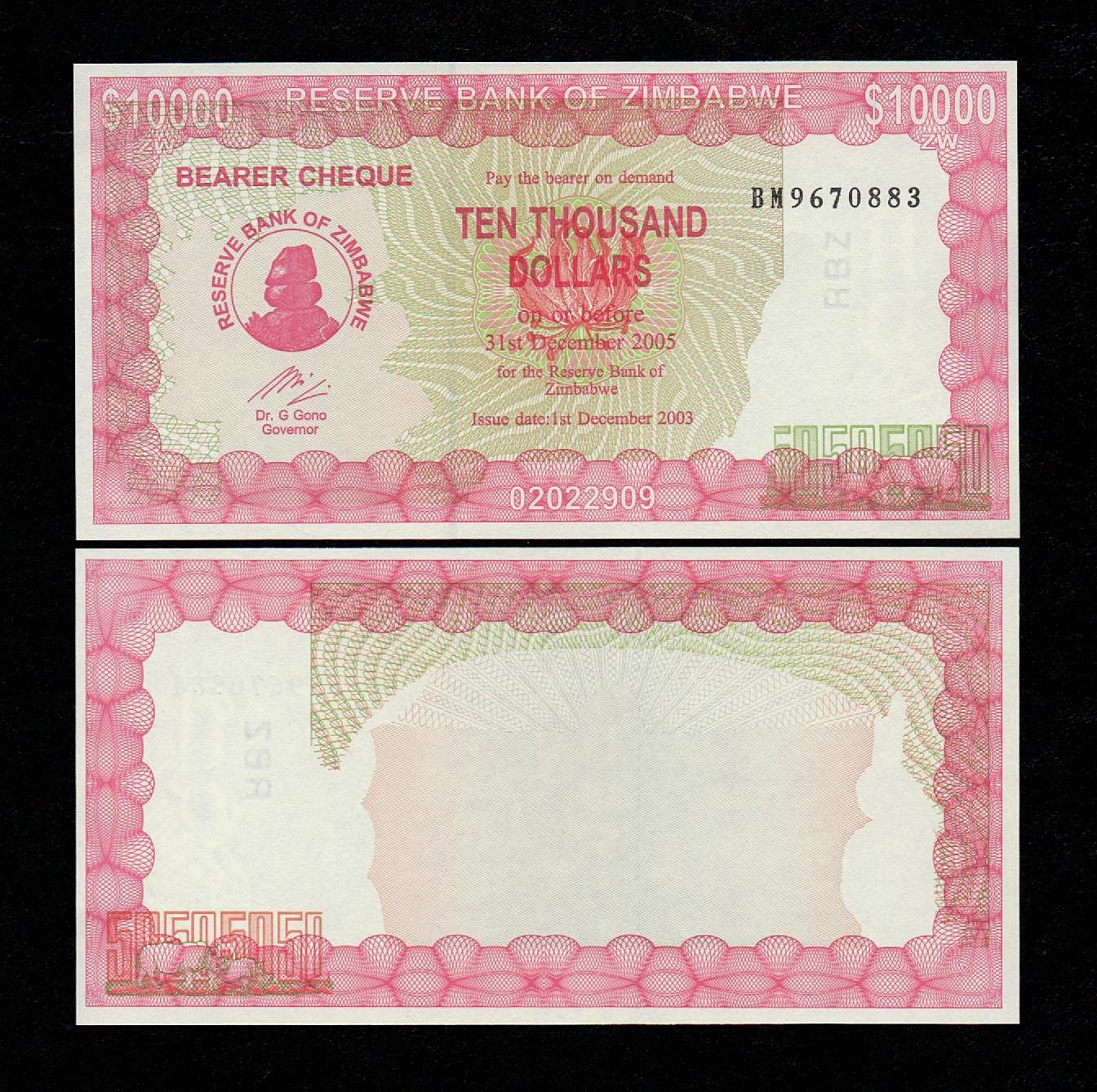Zimbabwe 10000 dollars sedel 2.. | Köp från pesazadunia på Tradera ...