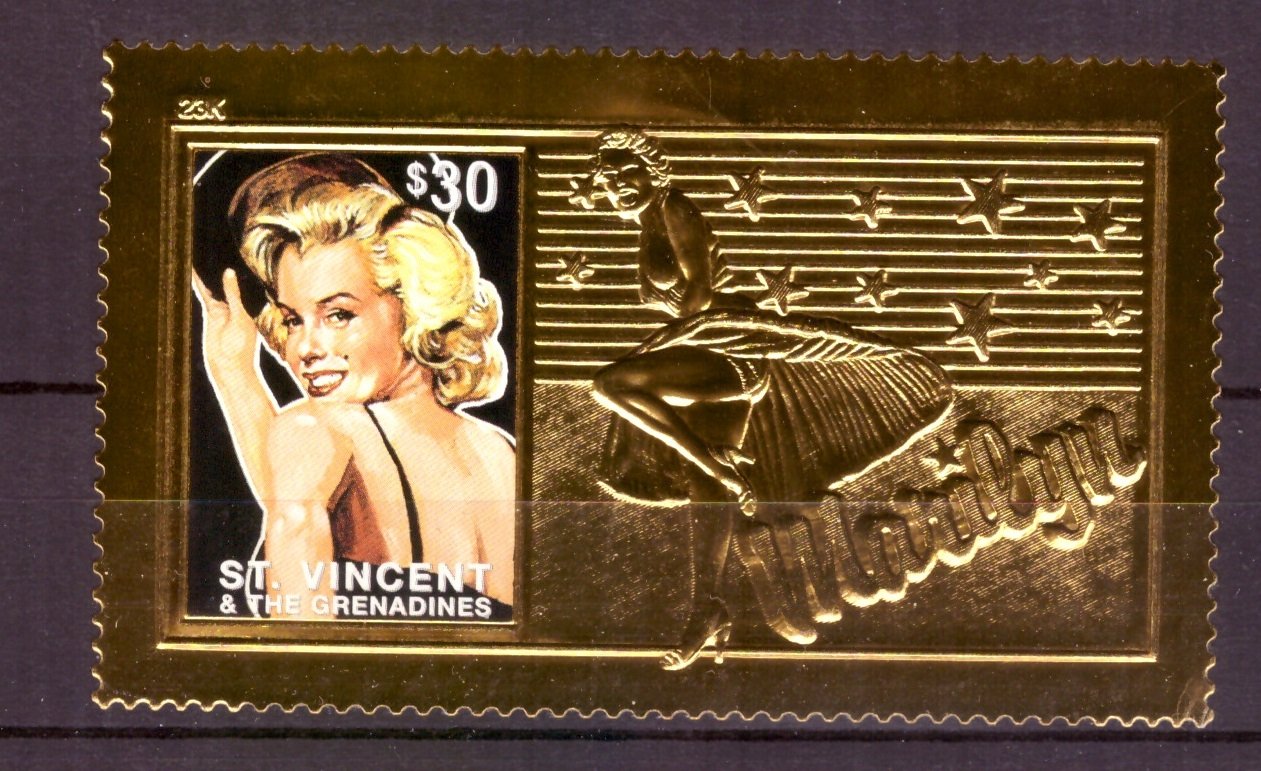 St Vincent / Marilyn Monroe block xx | Köp på Tradera (694040905)