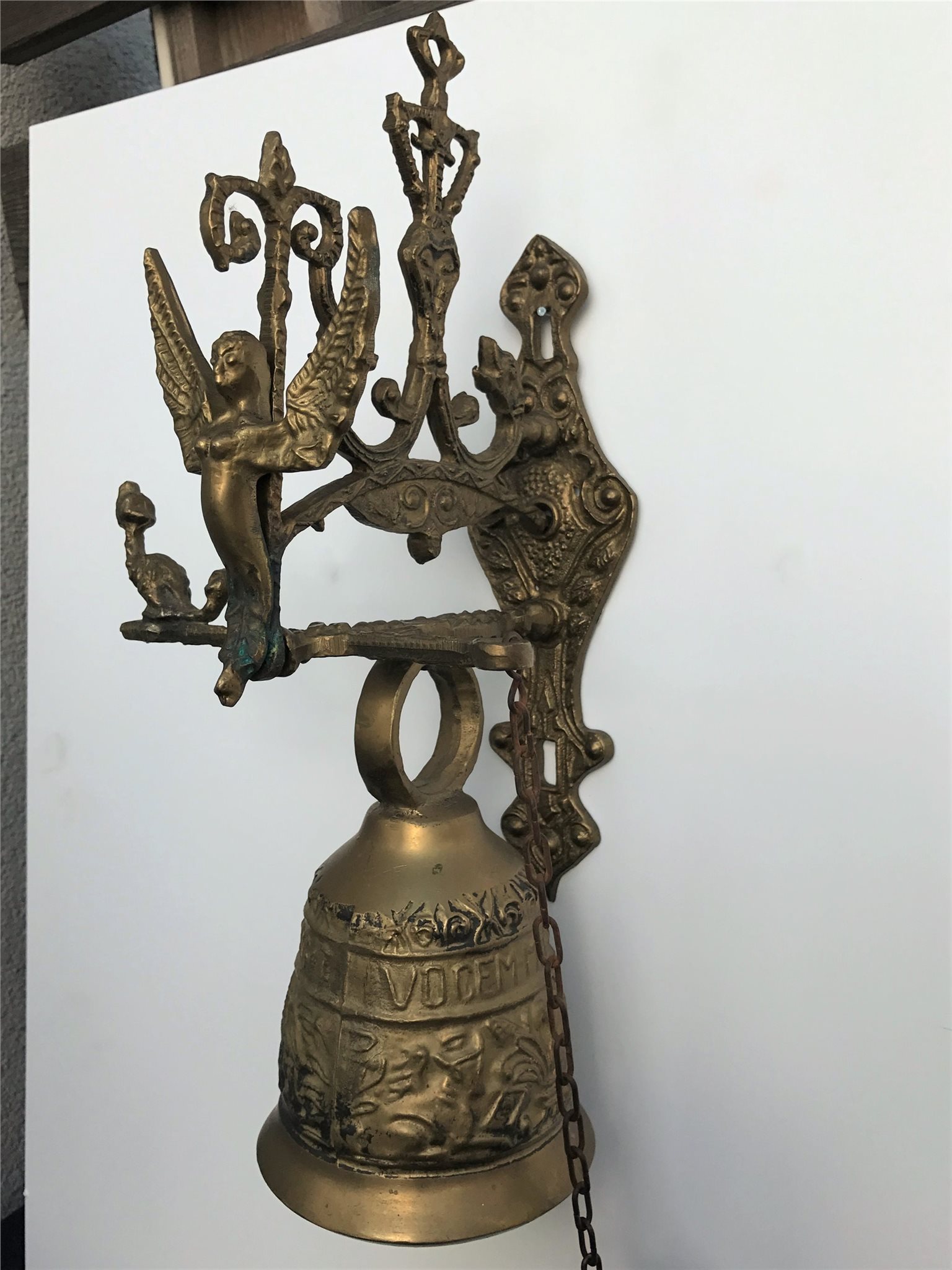 Holländsk Mässing Dörrklocka Bell VOCEM MEAM AUDIT OUI ME TANGIT | Barnebys