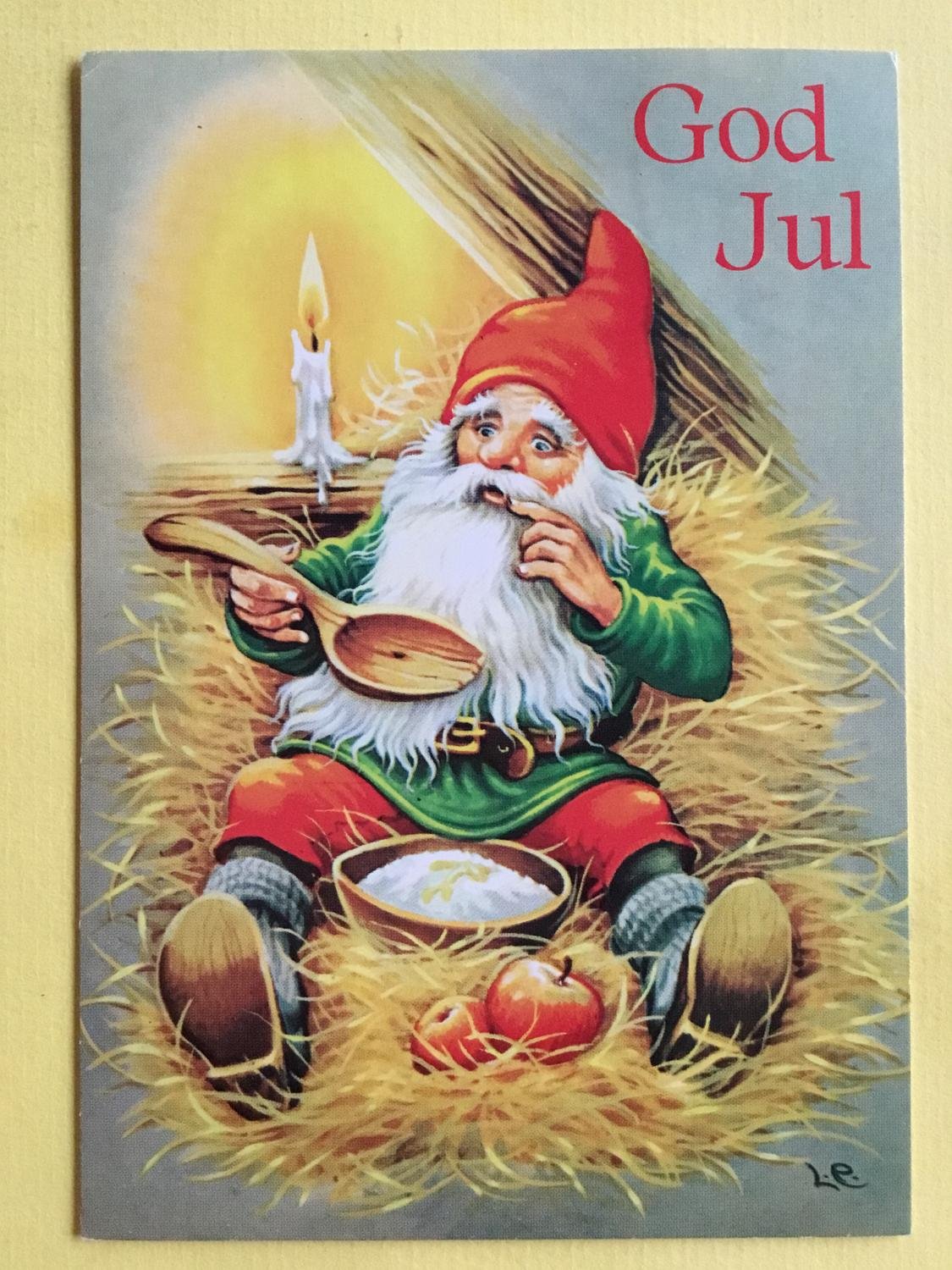 Julkort Tomte LC Lars Carlsson | Köp på Tradera (569022859)