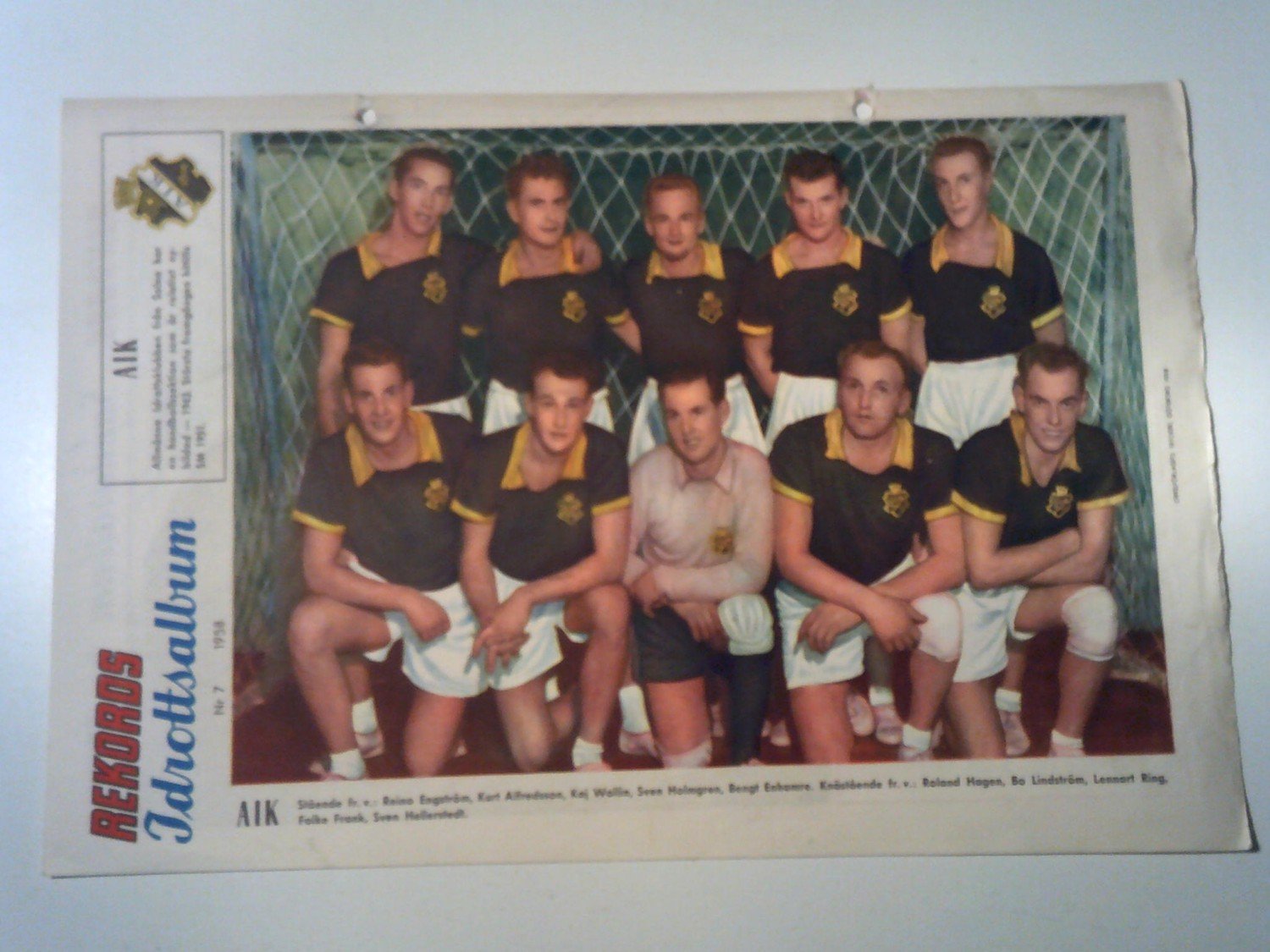 AIK Handboll Lagbild 1958 Rek.. | Köp från swedishvinyl på Tradera ...