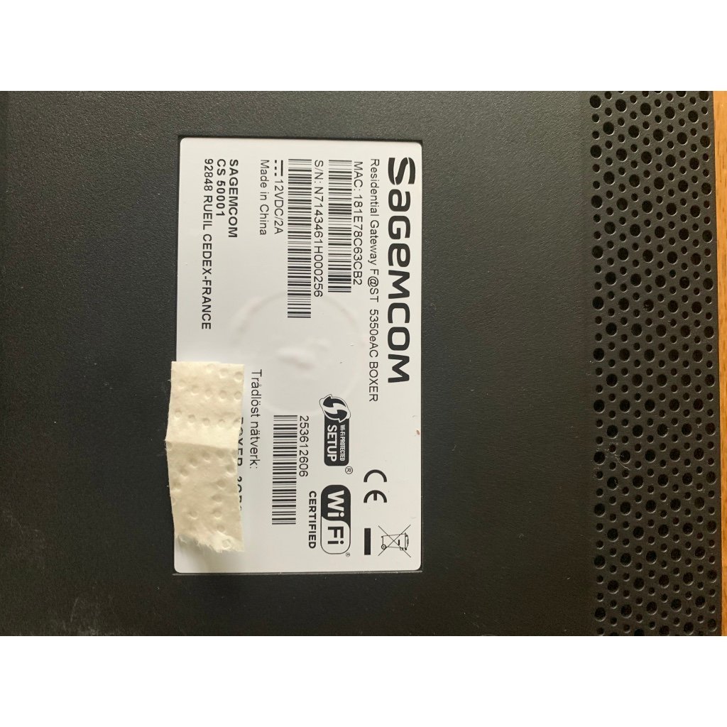 WiFi Router Sagemcom | Köp på Tradera (595833167)