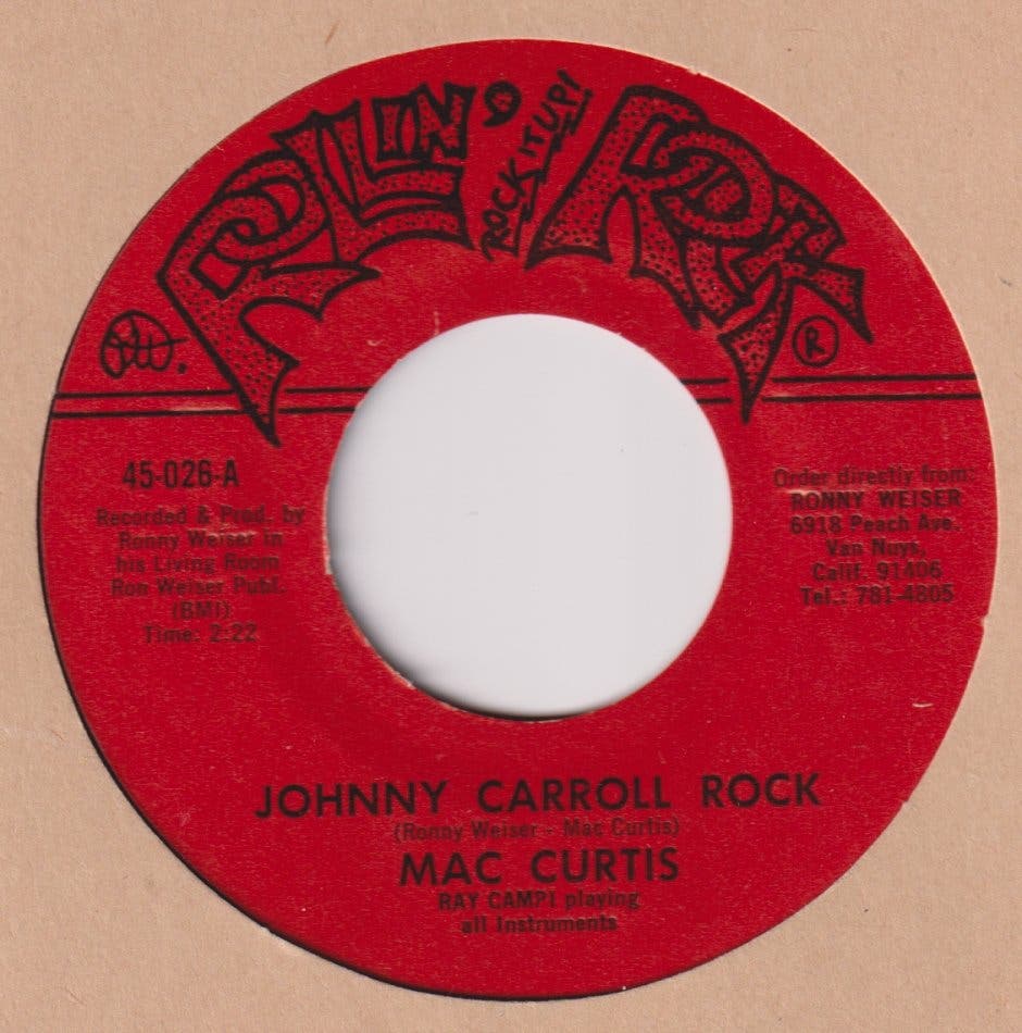 MAC CURTIS-johnny carrol rock ROLLIN ROCK 026 G.. | Köp på Tradera ...