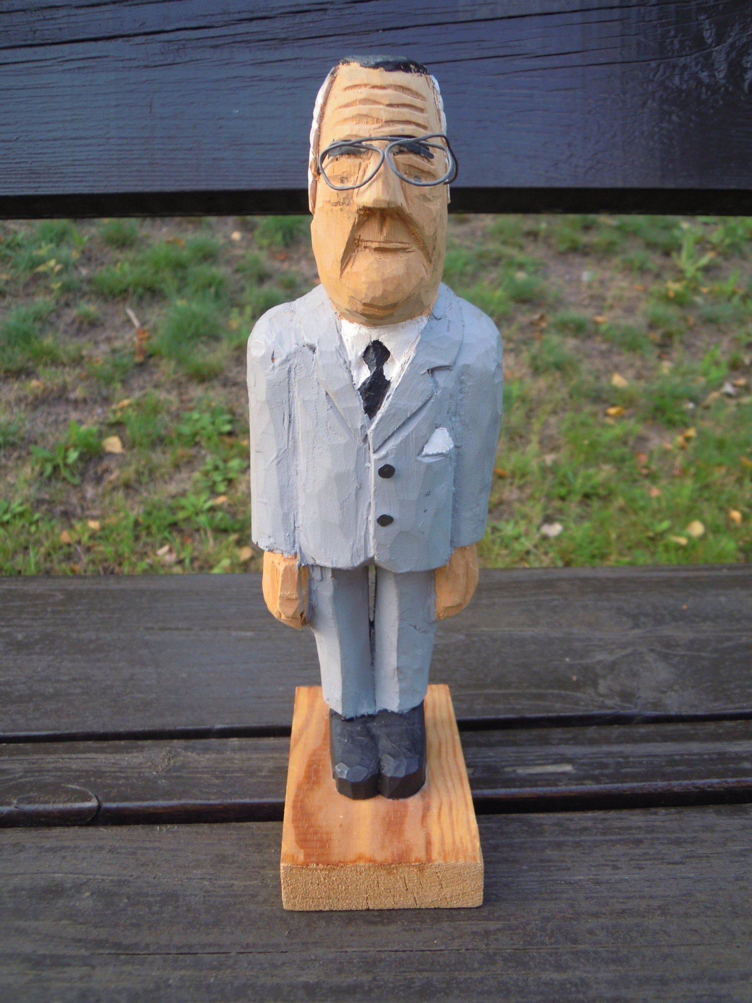 Träskulptur Kjell Olof Feldt 1985 | Köp på Tradera (709397251)