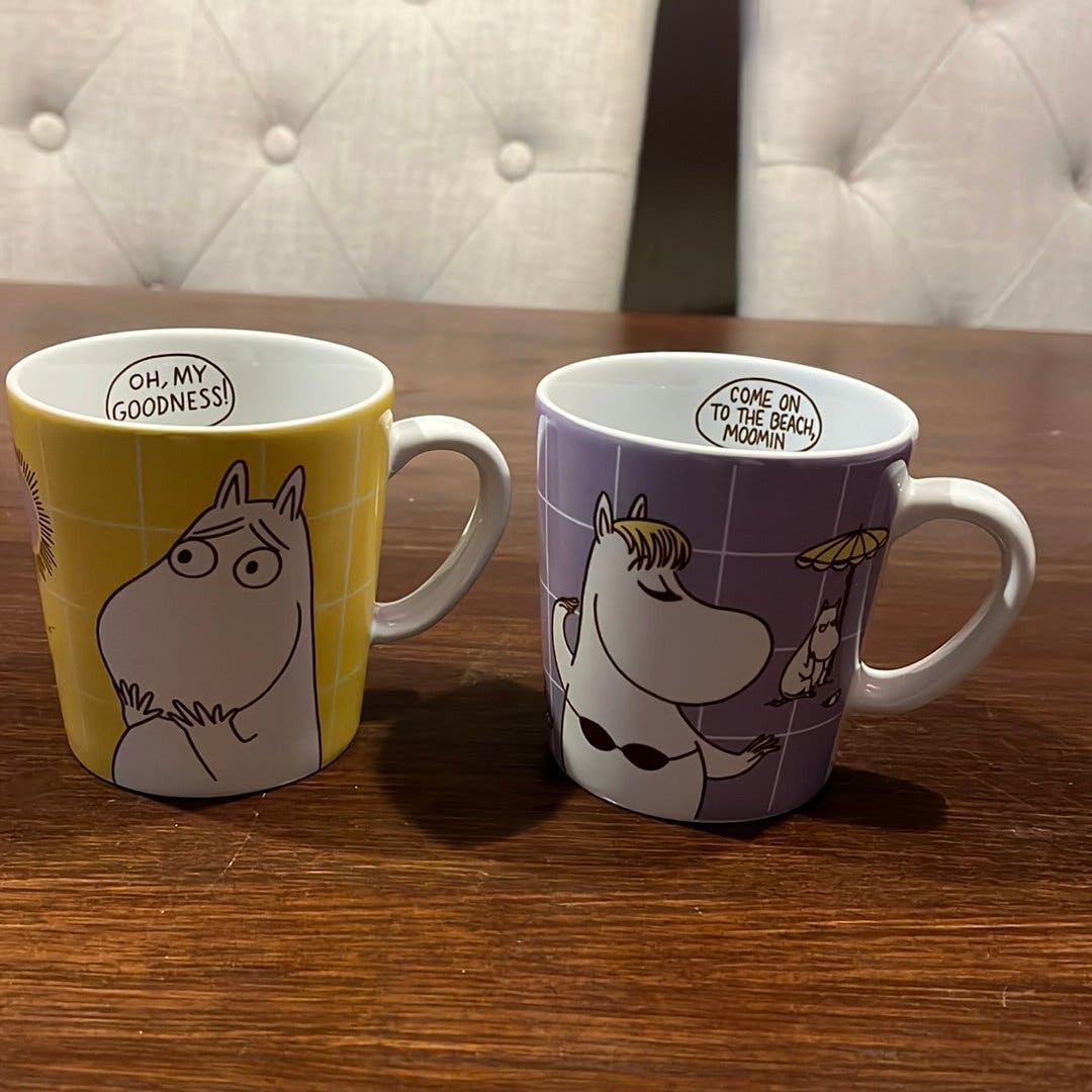 2 POP Mumin / Moomin muggar tillverkade av Arab.. | Köp på Tradera ...