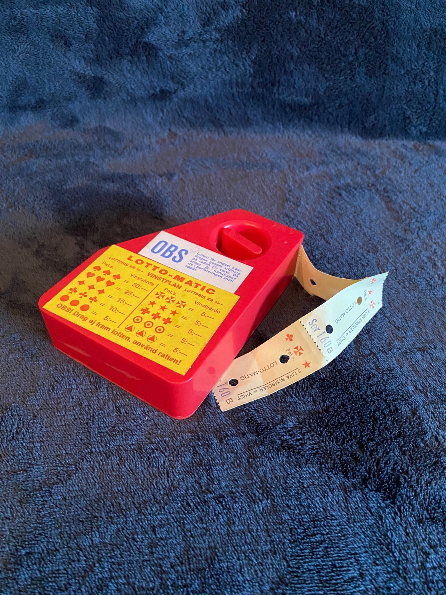 Retro Lottomatic i plast från 60-70 talet. Lott.. | Köp på Tradera ...