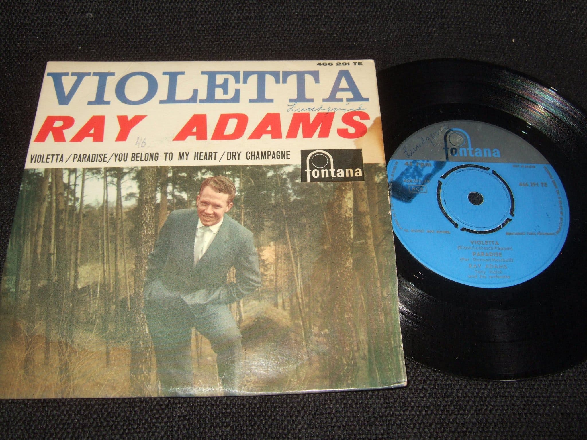 Se produkter som liknar EP - RAY ADAMS. Violetta. 1961 på Tradera ...