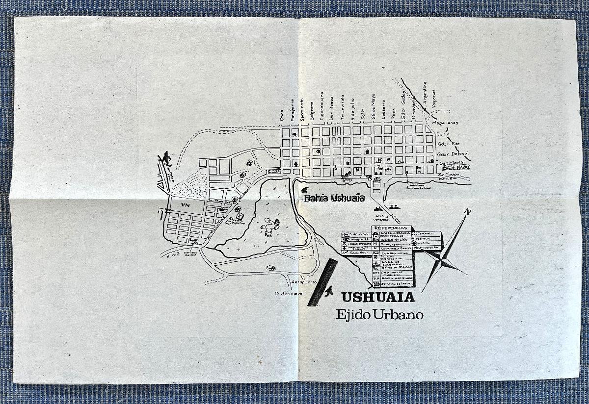 Turistkarta över världens sydligaste stad | Köp på Tradera (660466966)