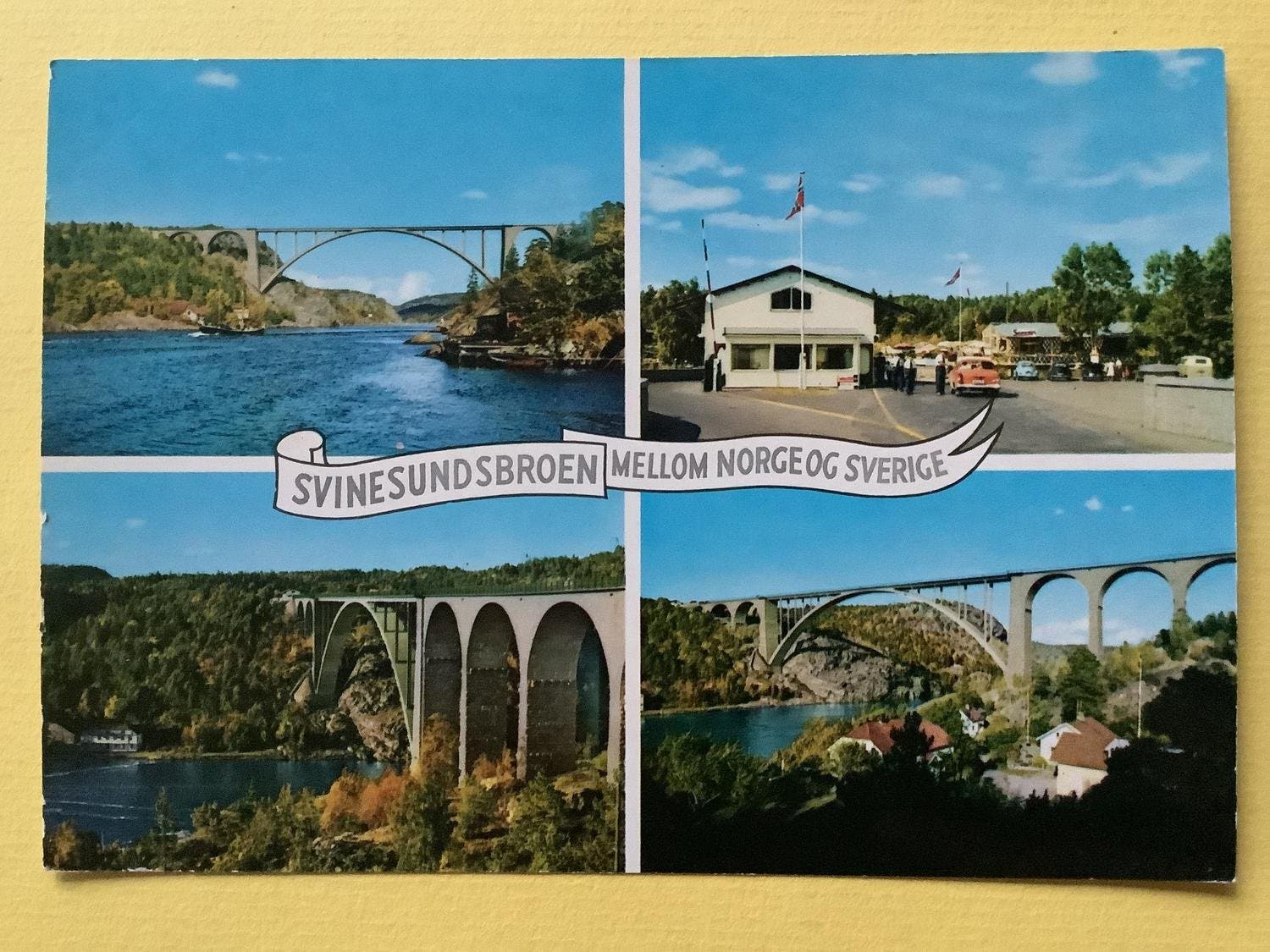 Kort Svinesundsbron mellom Norge og Sverige osk.. | Köp på Tradera ...