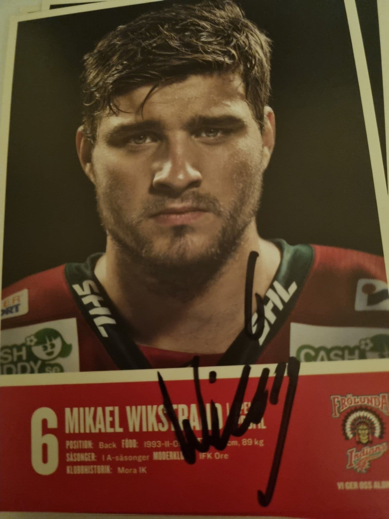 Mikael Wikstrand Frölunda Indians Signerad Bild | Köp på Tradera ...