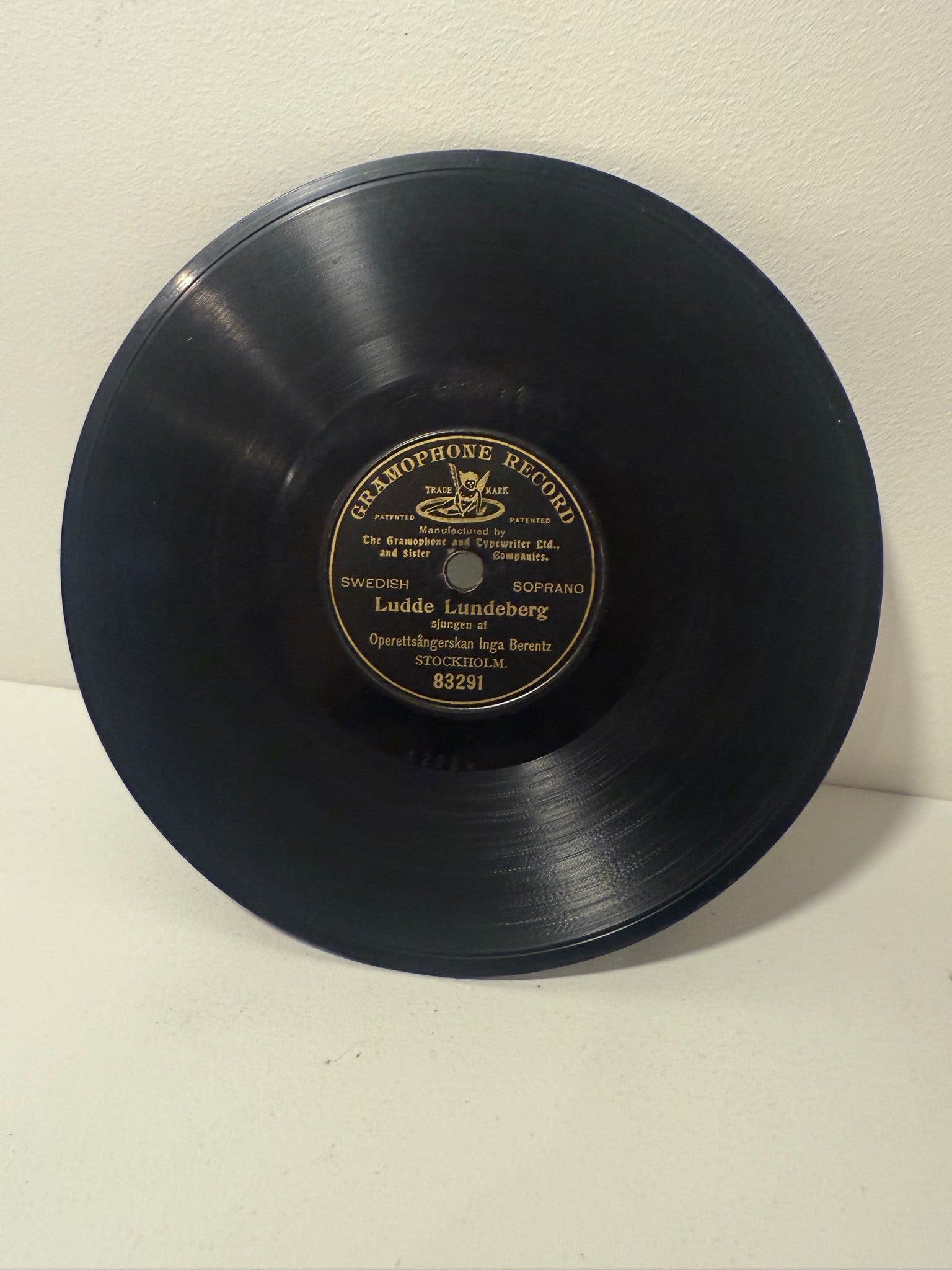 Gramophone Record - Ludde Lundeberg sjungen av .. | Köp på Tradera ...