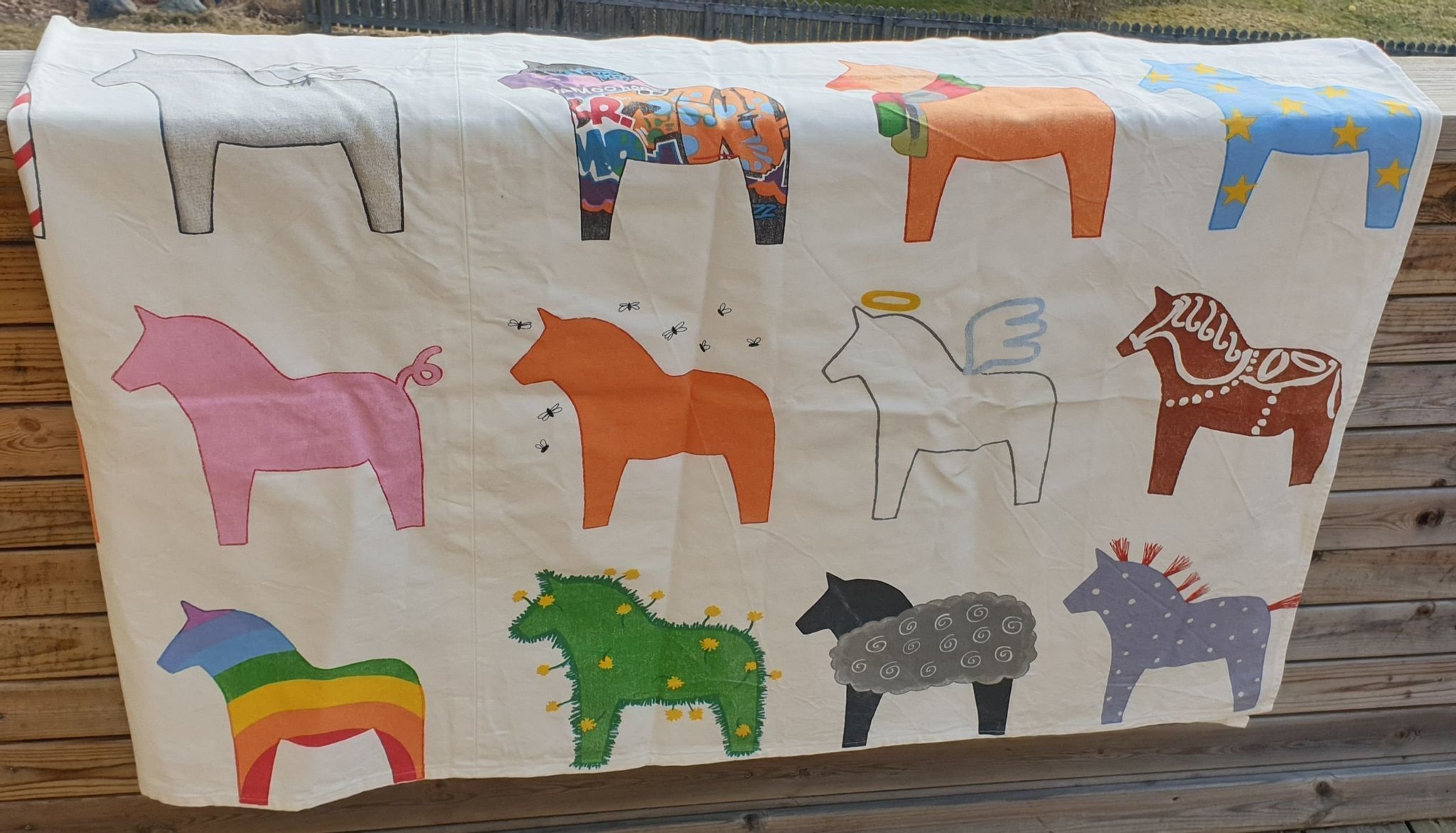 Gustava Ikea Tyg Dalahäst Häst Katarina Brieditis | Köp på Tradera ...