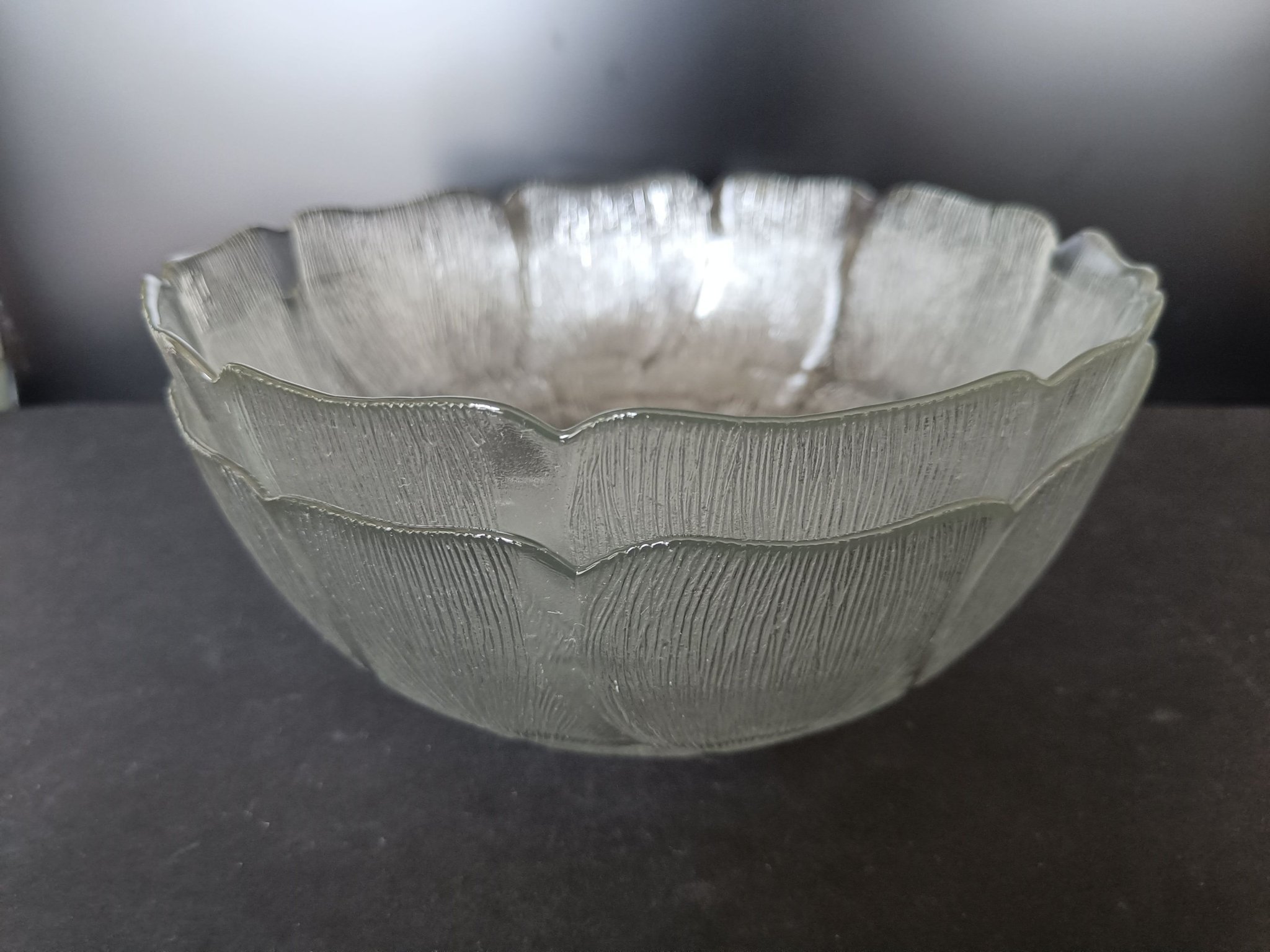 2 stora skålar Fleur Aspen Arcoroc France glas .. | Köp på Tradera ...