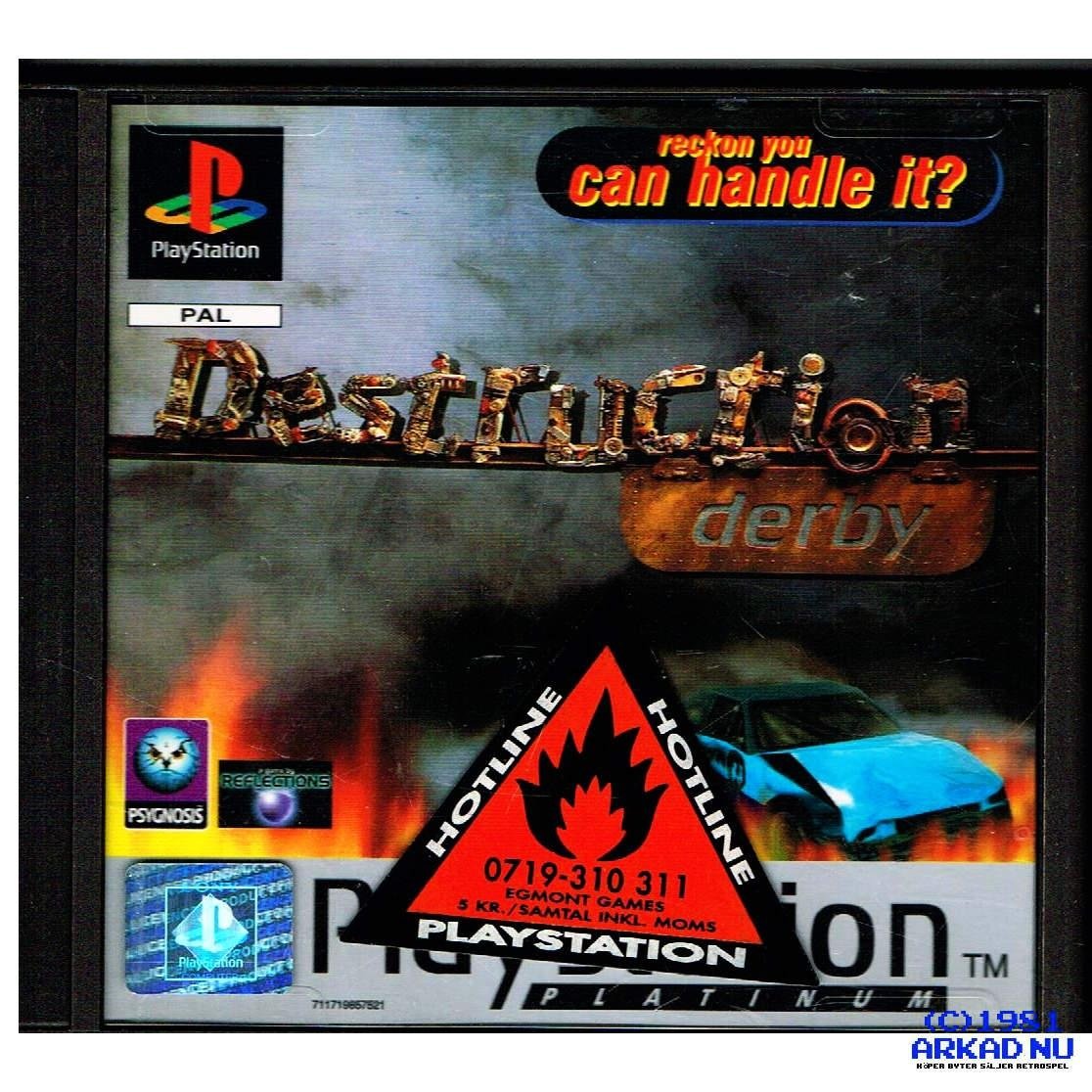 DESTRUCTION DERBY PS1 PLATINUM - S.. | Köp från arkadnu på Tradera ...