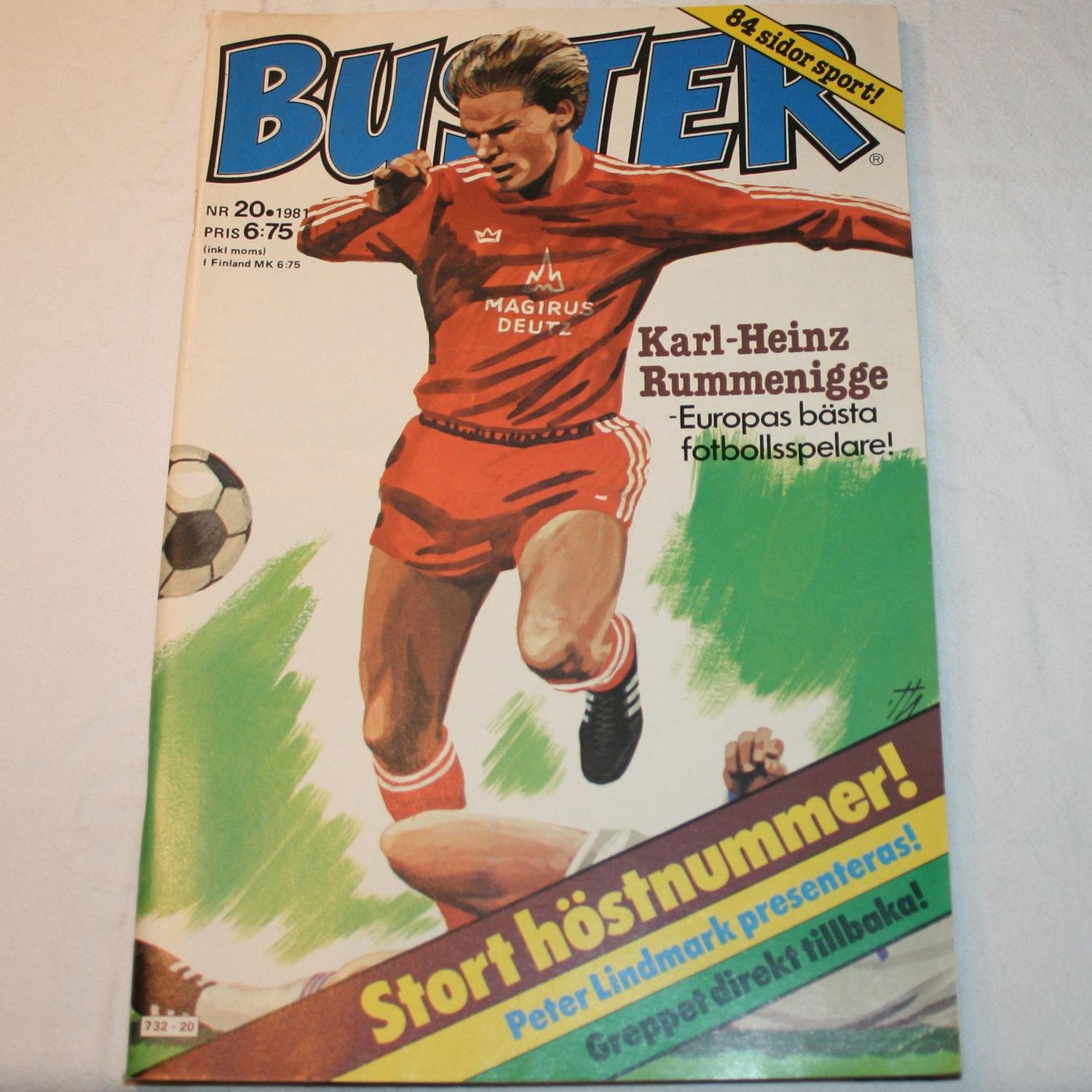 Buster - 1981 - NR 20 - Karl-Heinz Rummenigge, .. | Köp på Tradera ...