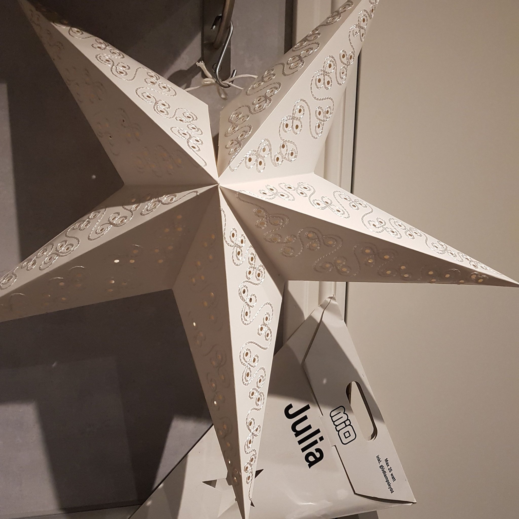 Julstjärna vit vacker JULIA från Mio.NY!60 CM m.. | Köp på Tradera ...