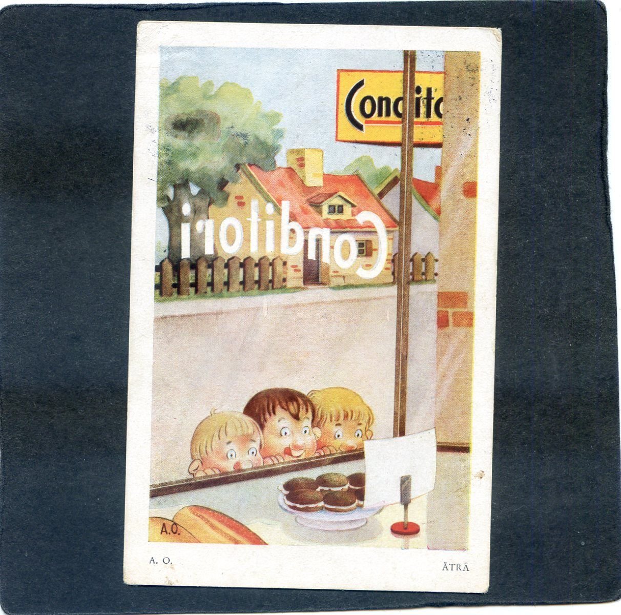 ÅTRÅ Tre kaksugna barn.. | Köp från LindbladCartophilia på Tradera ...