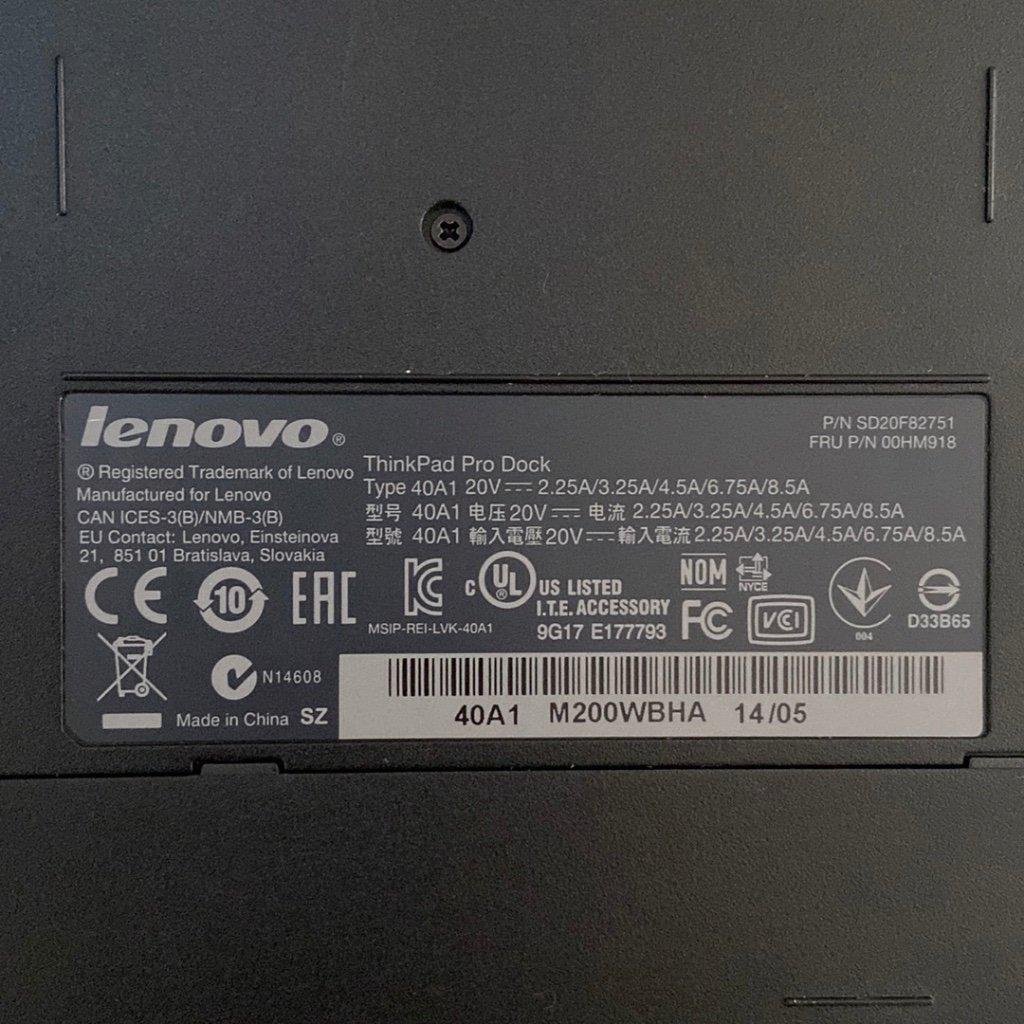 Lenovo Thinkpad Pro Dockningsstation Type 40A1 .. | Köp på Tradera ...