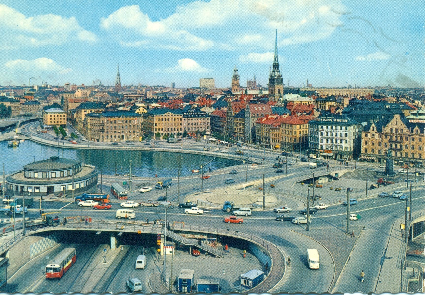 SLUSSEN GAMLA STAN, Fin utsiksvy, 1960-talet (332524851) ᐈ Köp på Tradera
