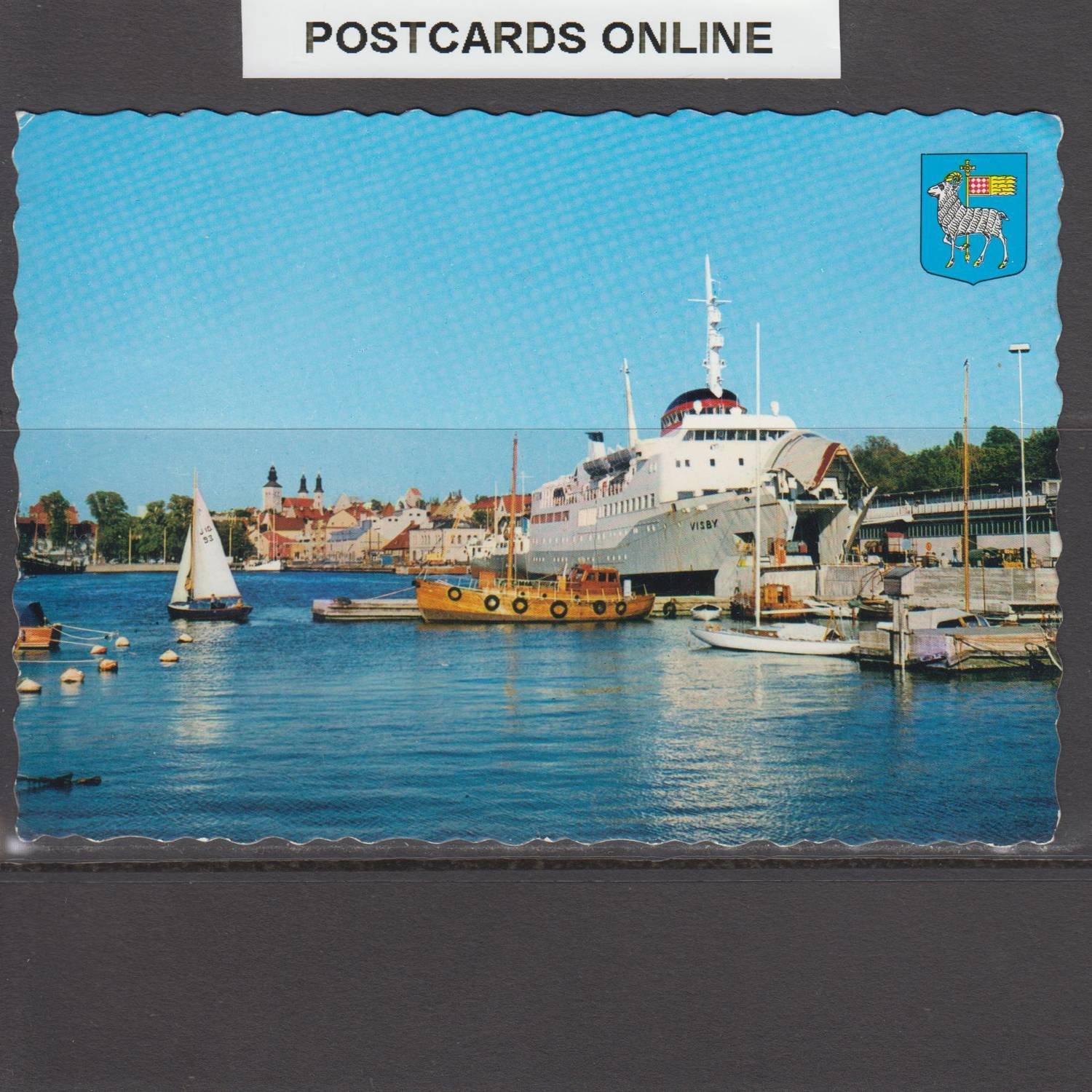 Gotlande. Visby hamn med M.. | Köp från PostcardsOnline på Tradera ...