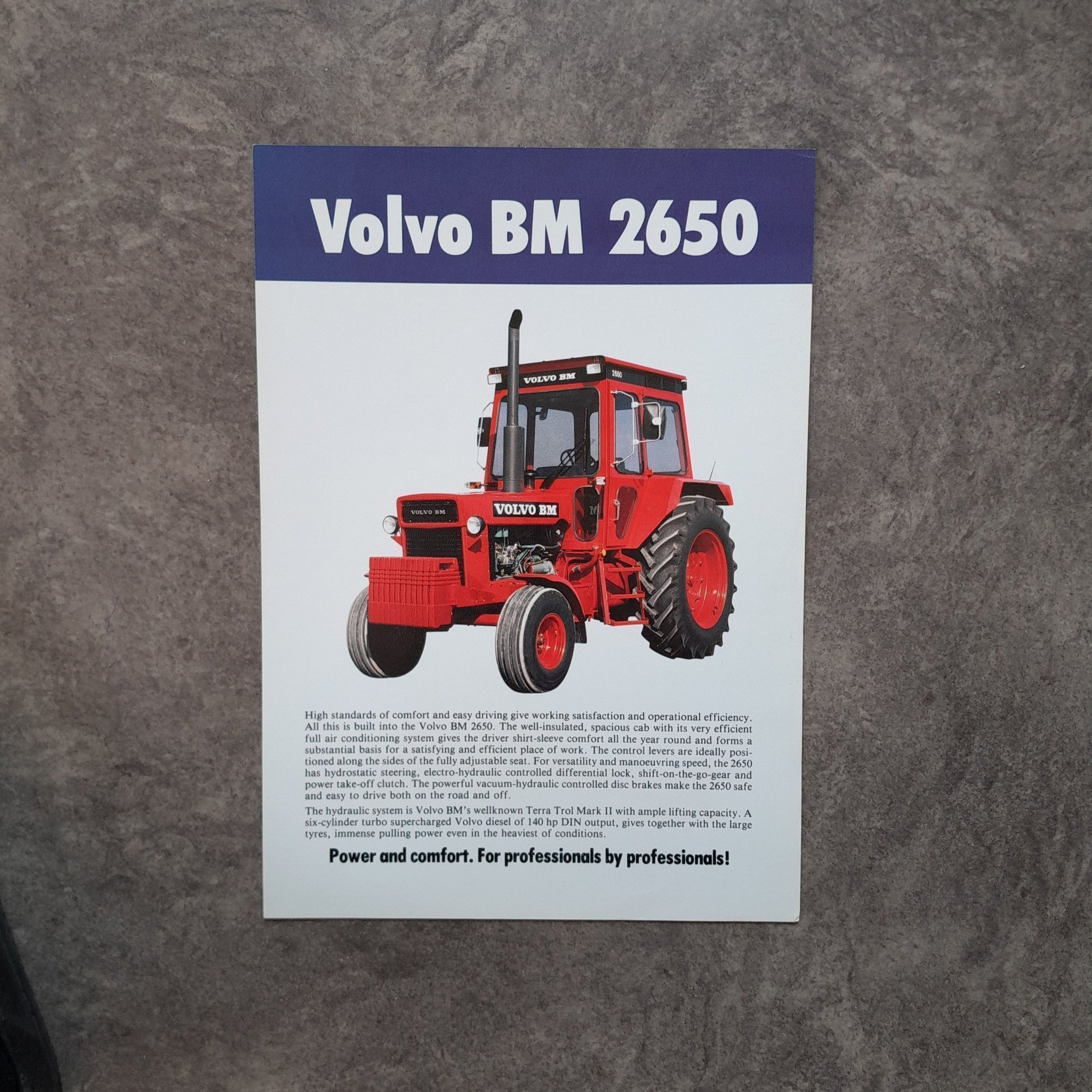 Broschyr Volvo BM Tractor 2650. In English | Köp på Tradera (694916589)