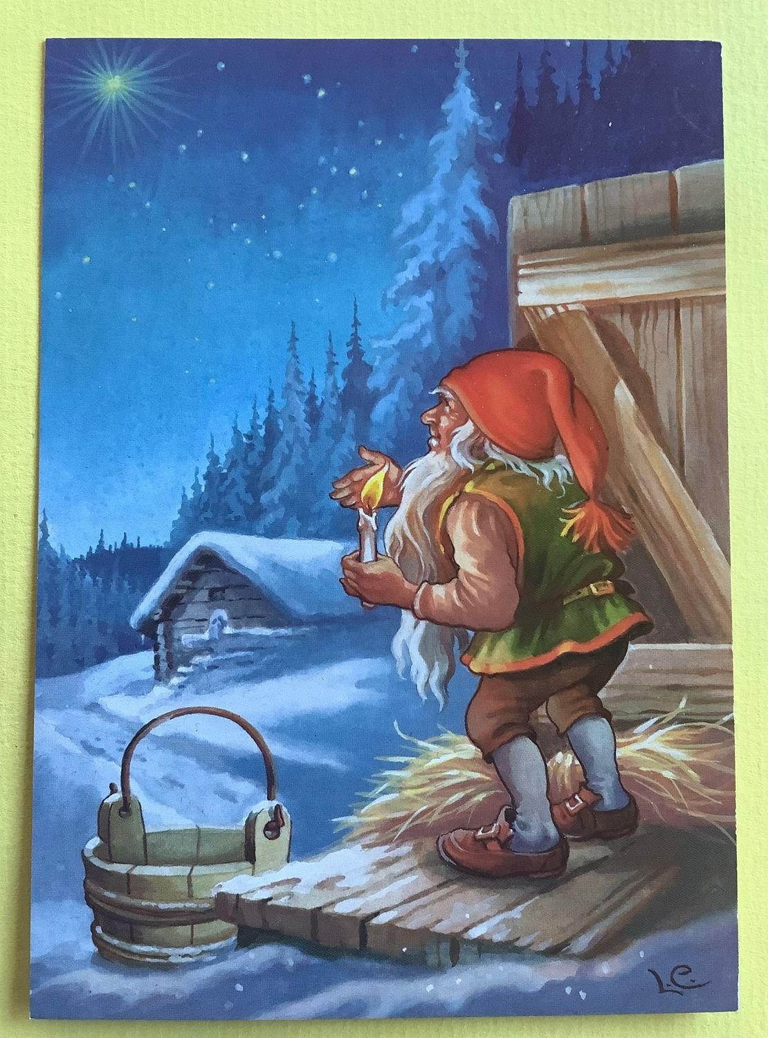 Julkort Tomte LC Lars Carlsson | Köp på Tradera (646770043)